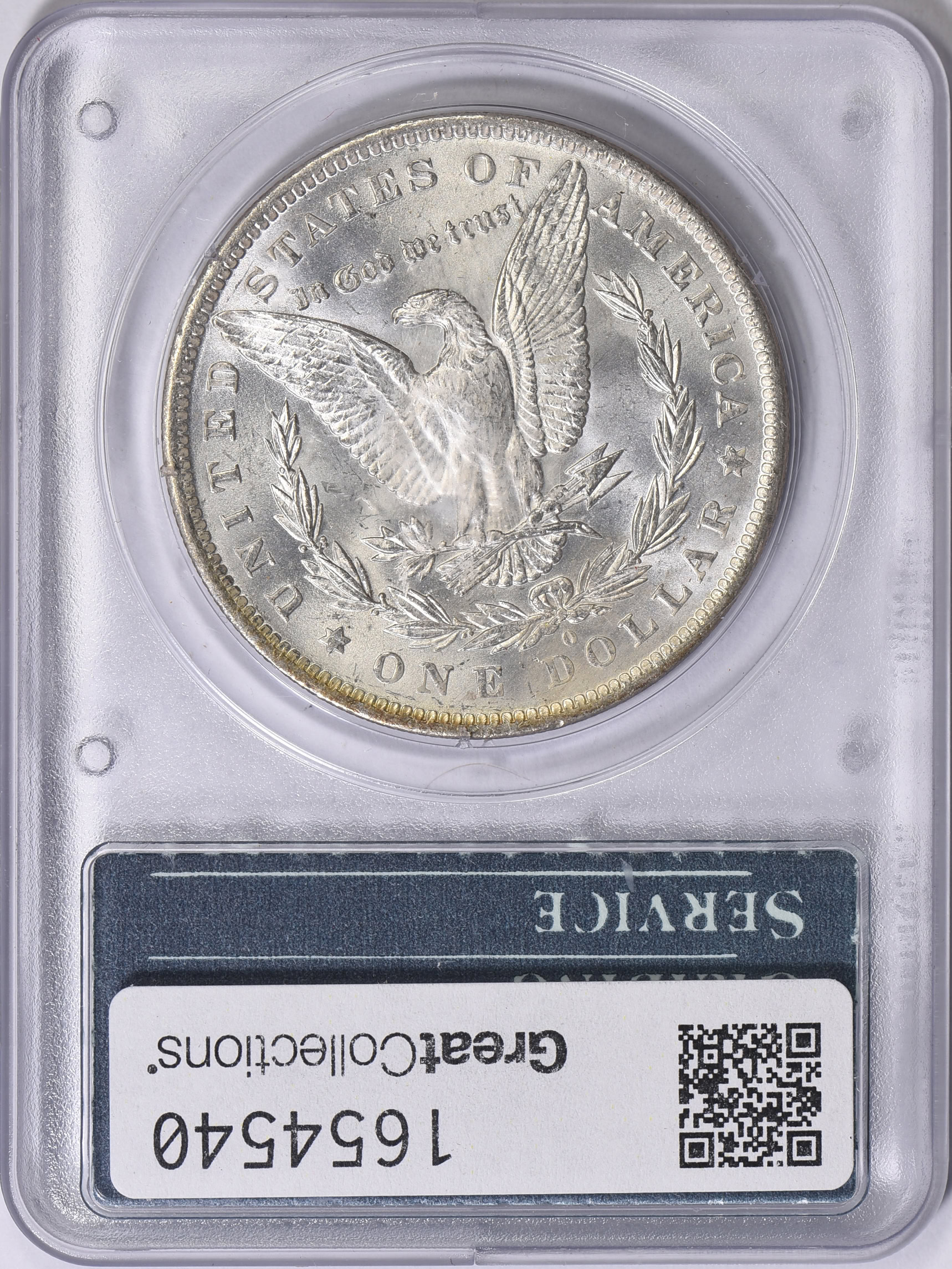 1883-O Morgan Silver Dollar PCGS MS-63 OGH (1st Gen) (Item 1654540) | GreatCollections Coin Auctions