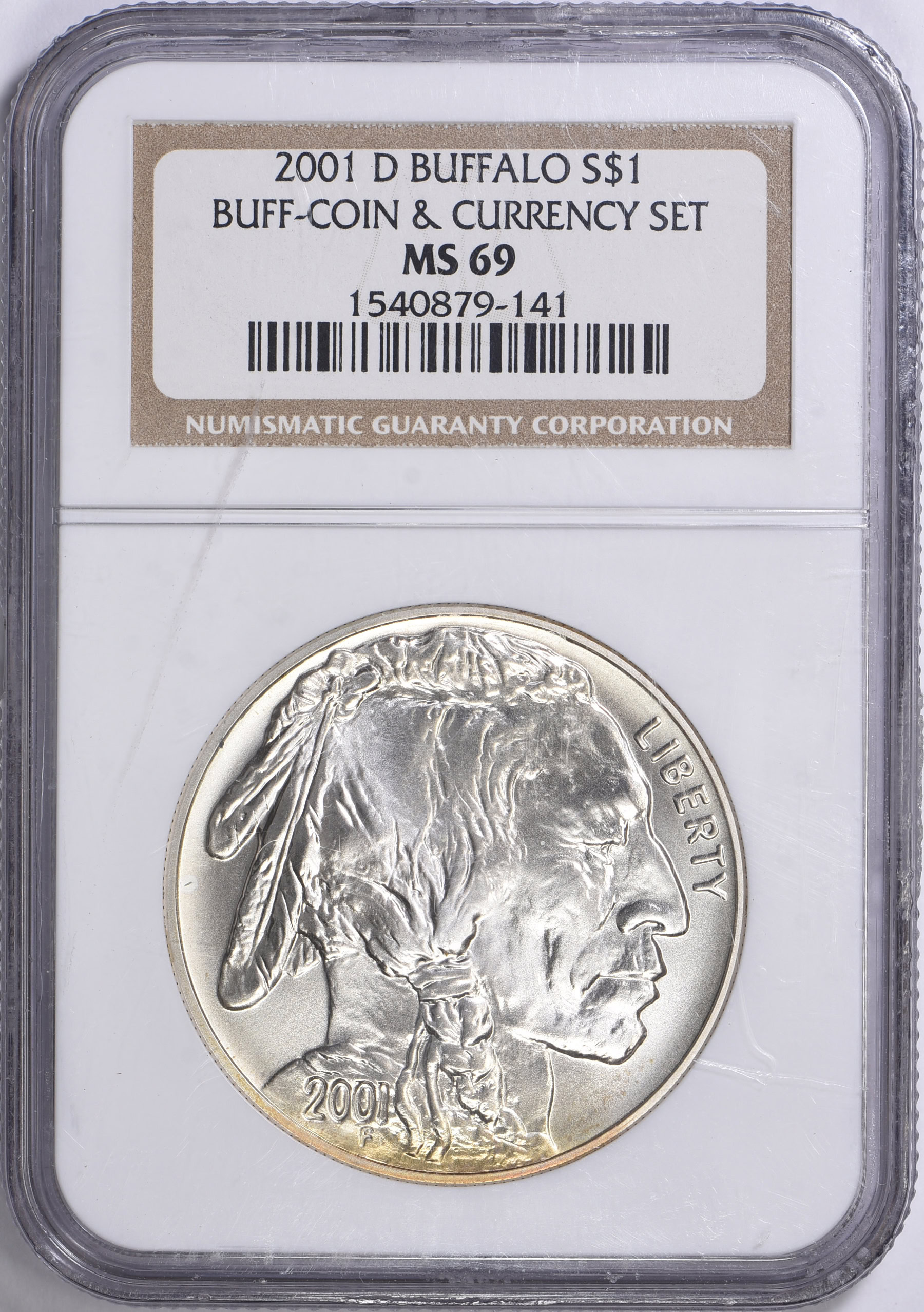 2001-D American Buffalo Silver Dollar (From the Coin and Currency Set ...