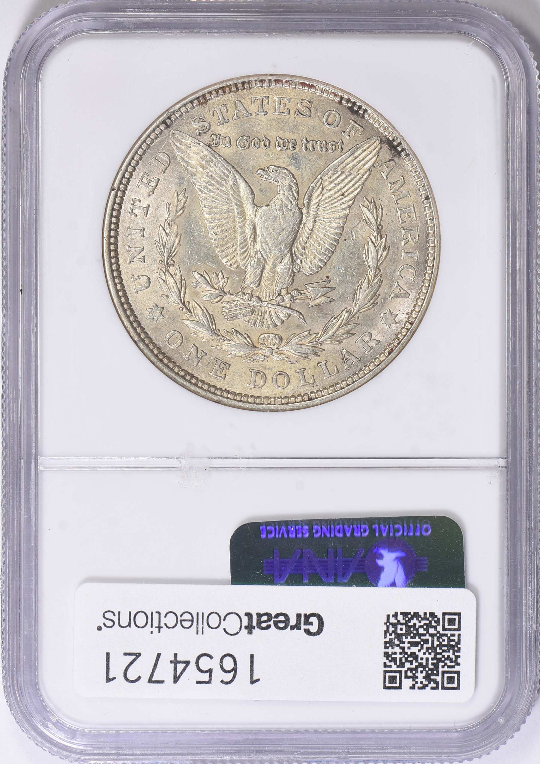 Mint Error 1921 Morgan Silver Dollar Obverse Lamination NGC AU-58 | NGC ...