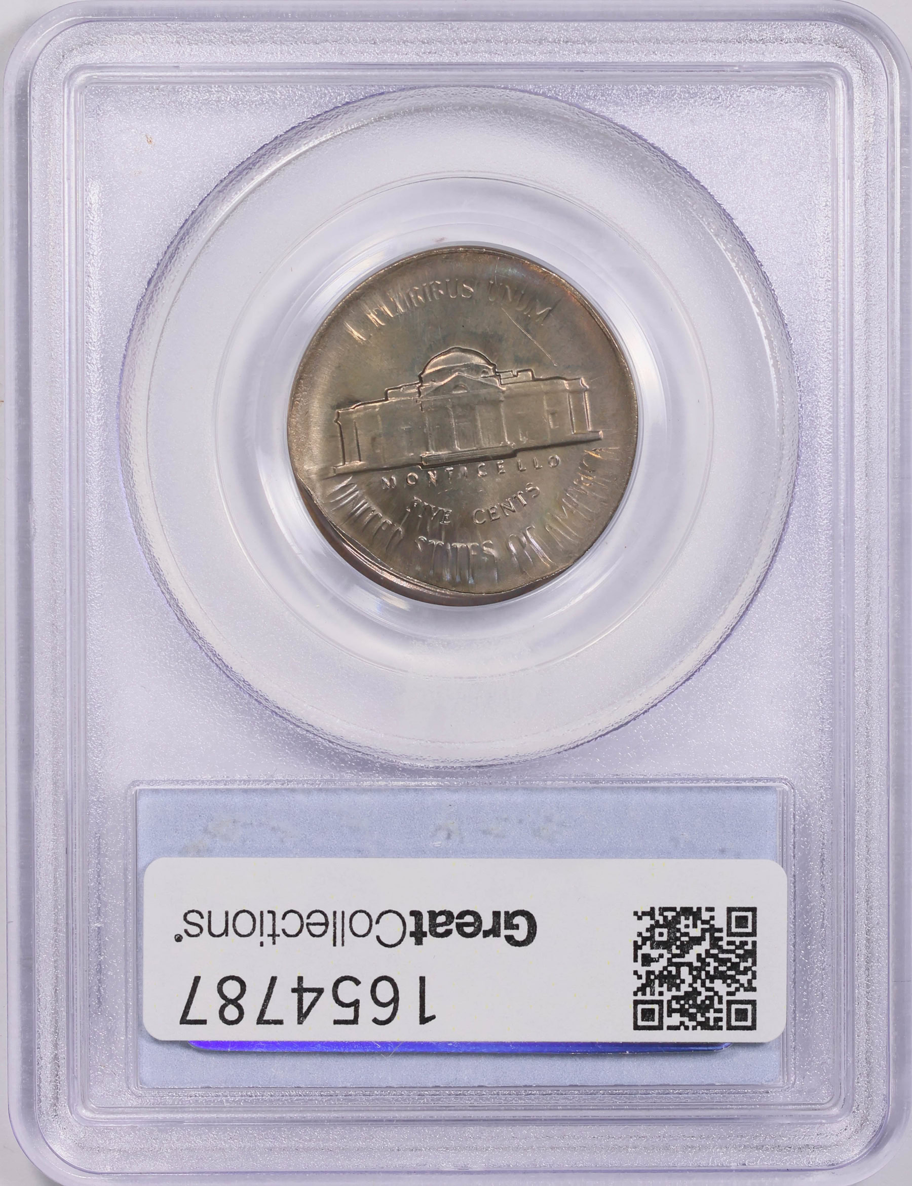 Mint Error 1964 Jefferson Nickel Large Broadstrike With 35% Indent PCGS ...