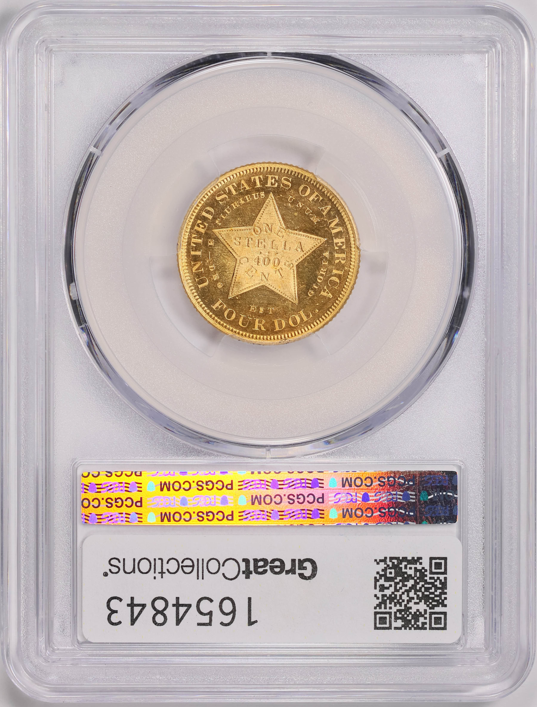 1879 Four-Dollar Gold Piece Flowing Hair Stella PCGS Proof-66 (CAC ...