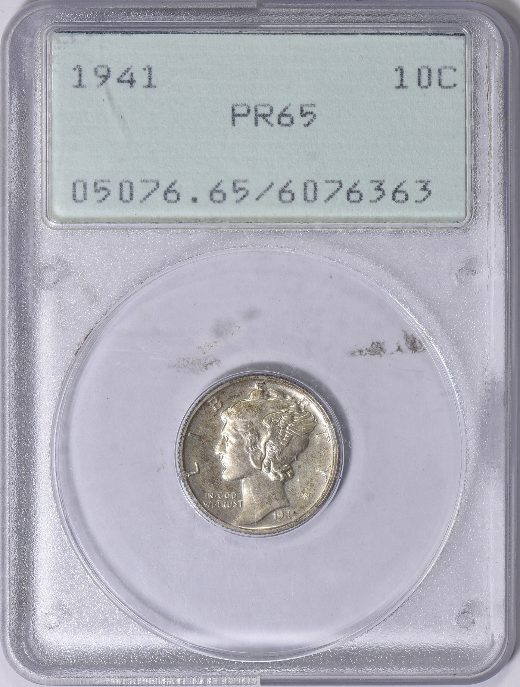 1941 Mercury Dime PCGS Proof-65 OGH (1st Gen) (Item 1654876) | GreatCollections Coin Auctions