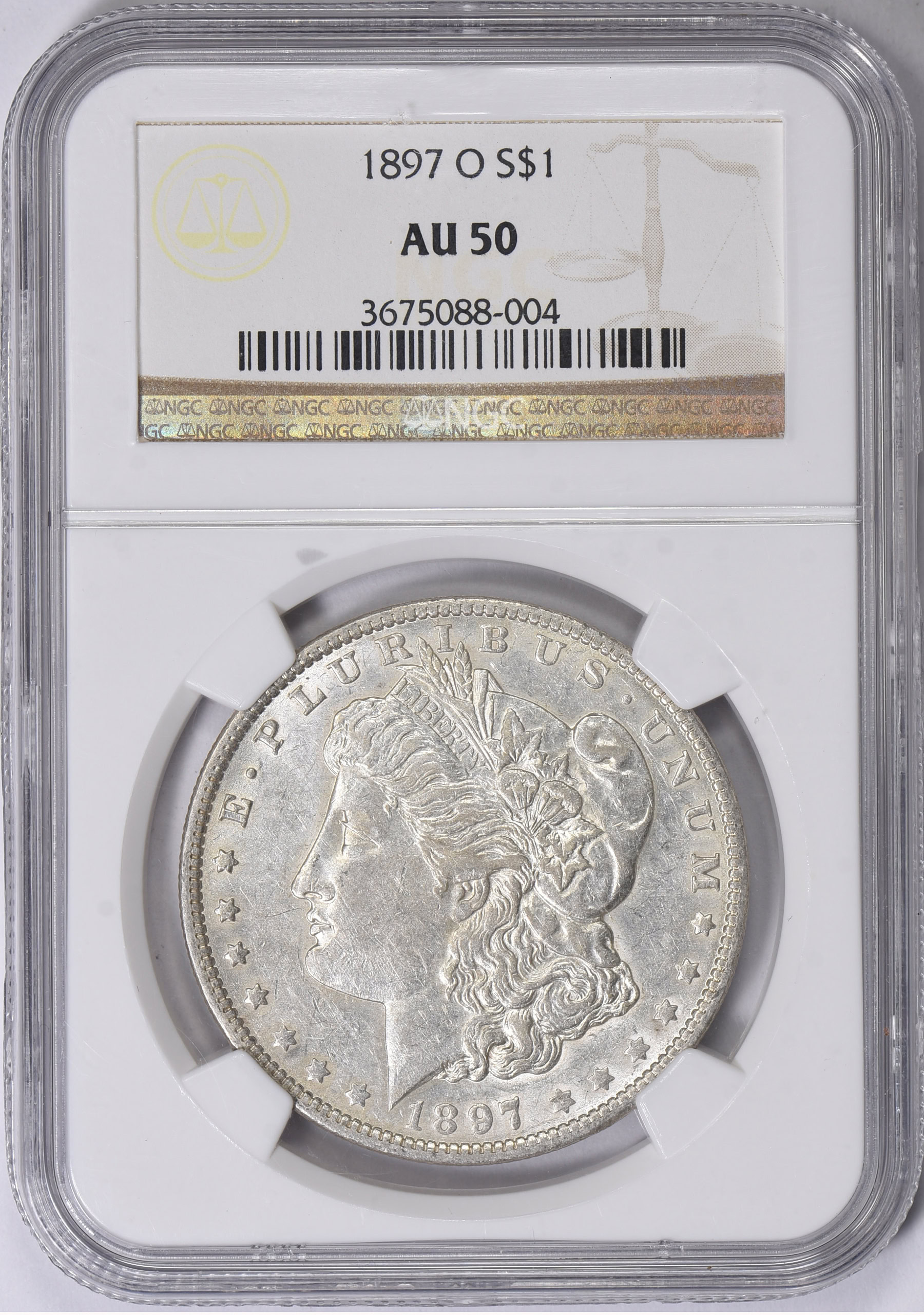1897-O Morgan Silver Dollar NGC AU-50 (Item 1655071) | GreatCollections Coin Auctions