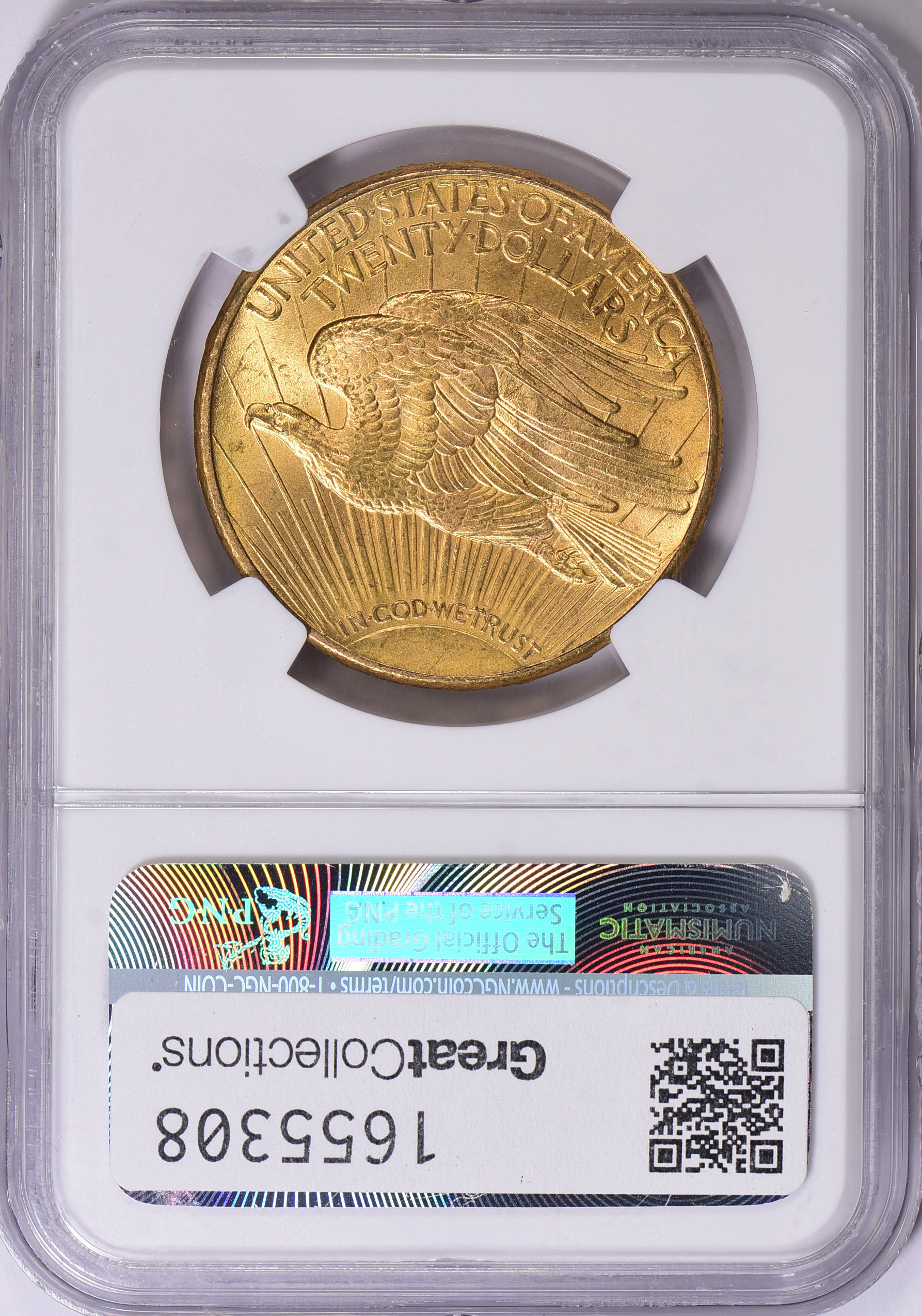 1915-S Saint-Gaudens Gold Double Eagle NGC MS-65+ (CAC Green) (Item ...