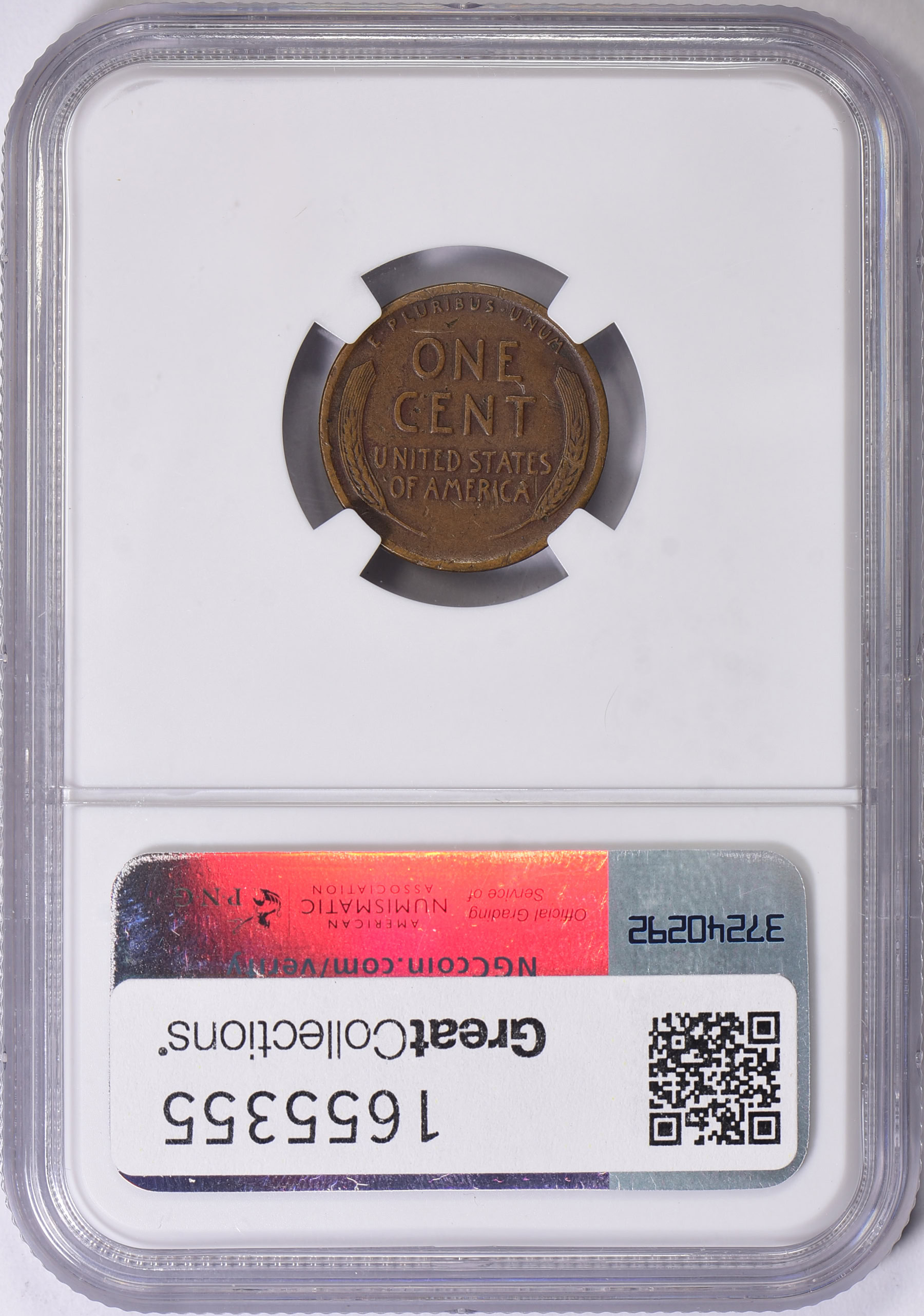 1922-No D Lincoln Cent Strong Reverse NGC VF Details (Item 1655355) | GreatCollections Coin Auctions
