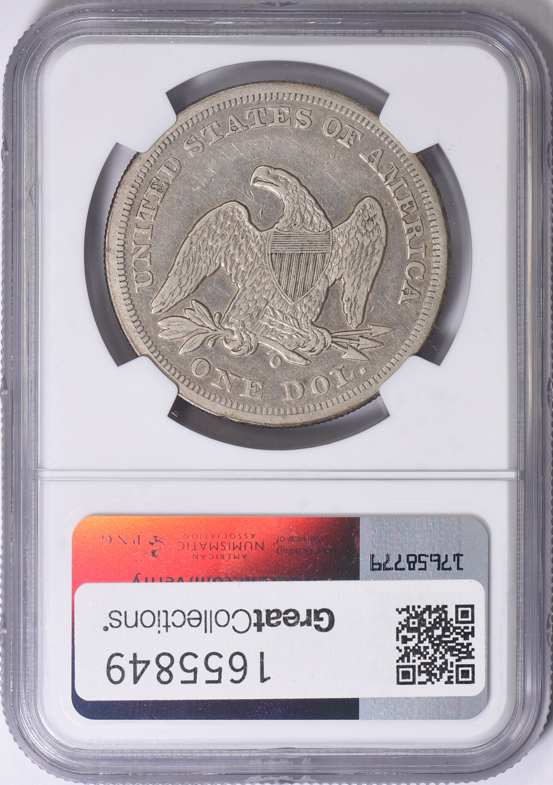 1859-O Seated Liberty Silver Dollar NGC XF Details (Item 1655849) | GreatCollections Coin Auctions