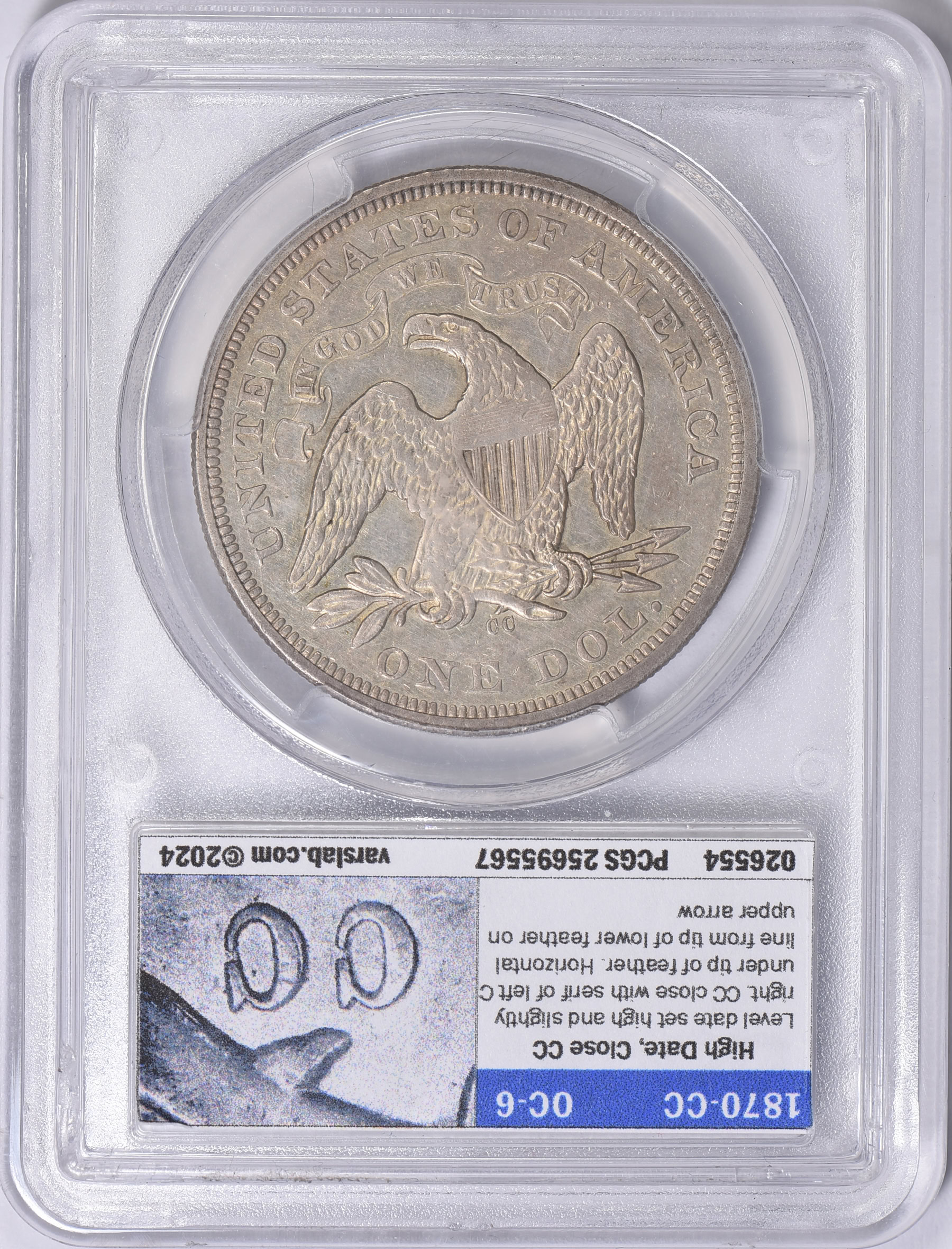 1870-CC Seated Liberty Silver Dollar PCGS XF-45 (VSS OC-6) (Toned) (Item 1655947 ...