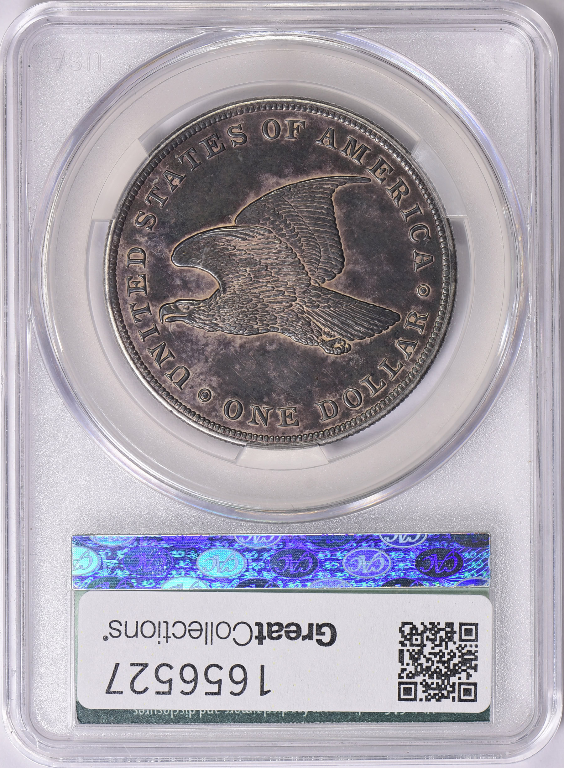 1838 Gobrecht Silver Dollar Pattern J-84 Restrike CACG Proof AU Details ...