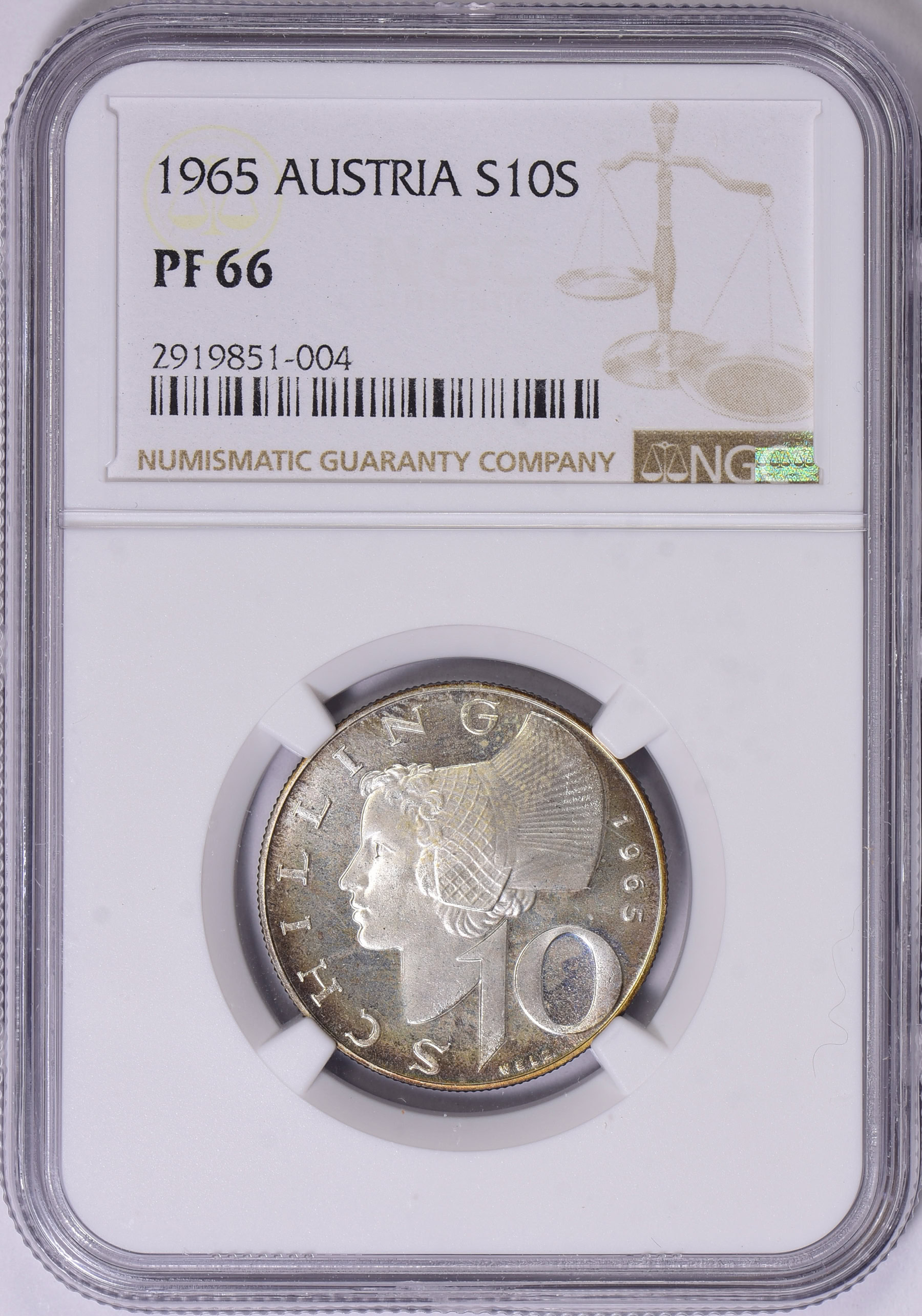 Austria 1965 Silver 10 Schilling KM-2882 NGC Proof-66 (Item 1657078) | GreatCollections Coin ...