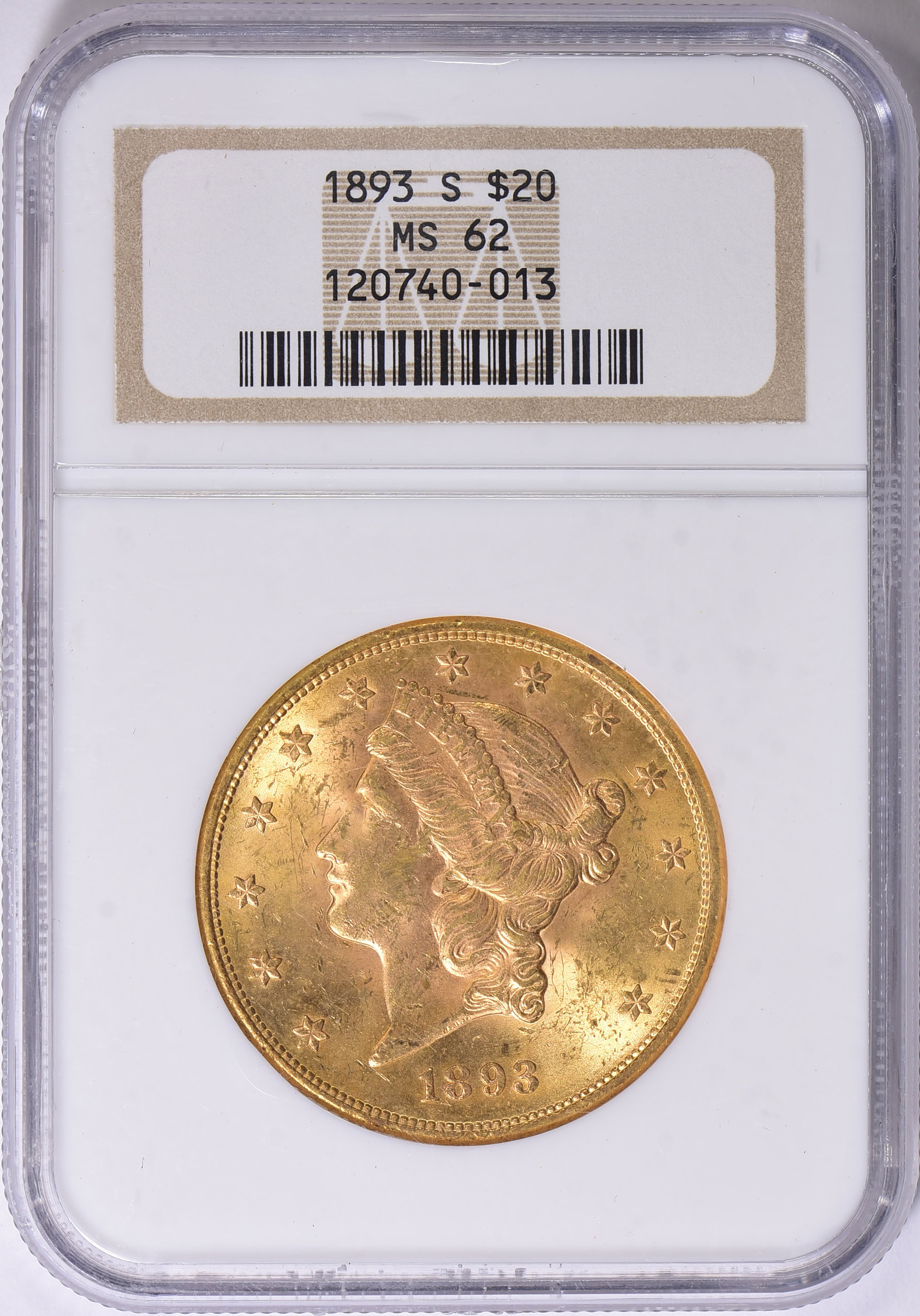 1893-S Liberty Gold Double Eagle NGC MS-62 (Item 1657173 ...