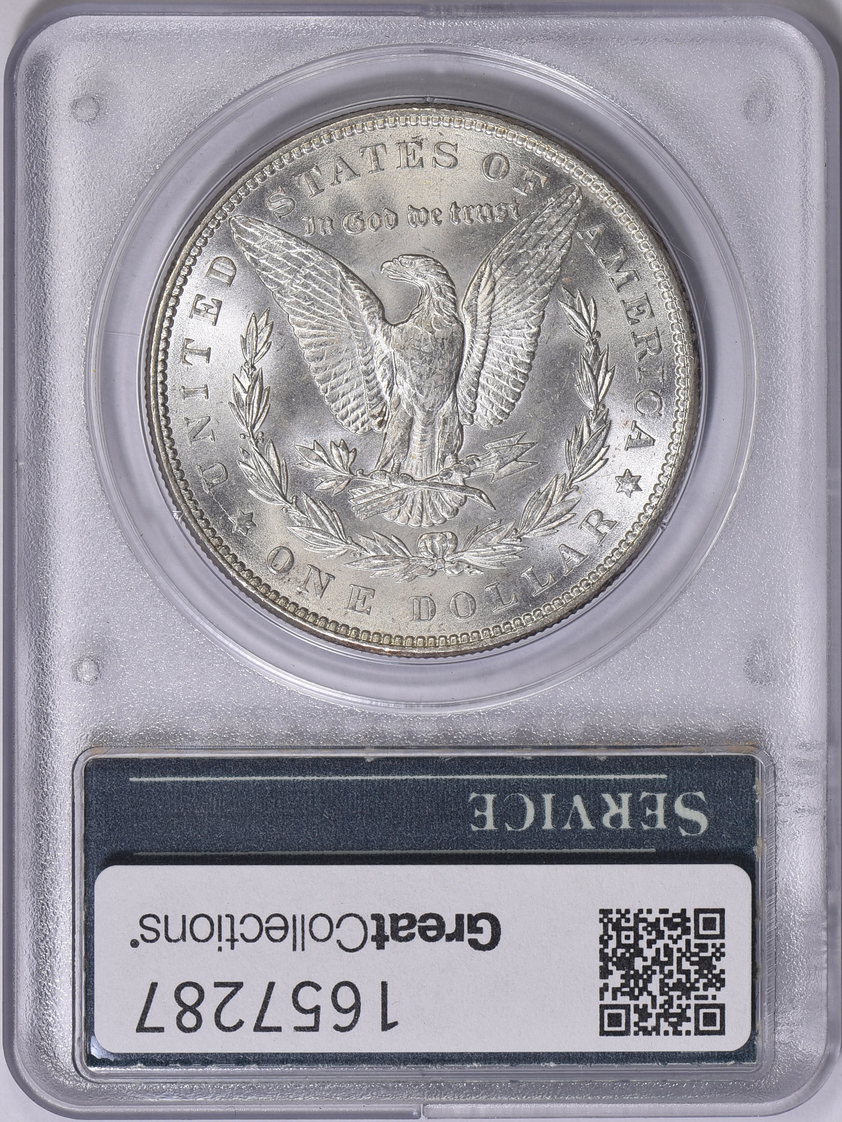1887 Morgan Silver Dollar PCGS MS-64 OGH (1st Gen) (Item 1657287) | GreatCollections Coin Auctions