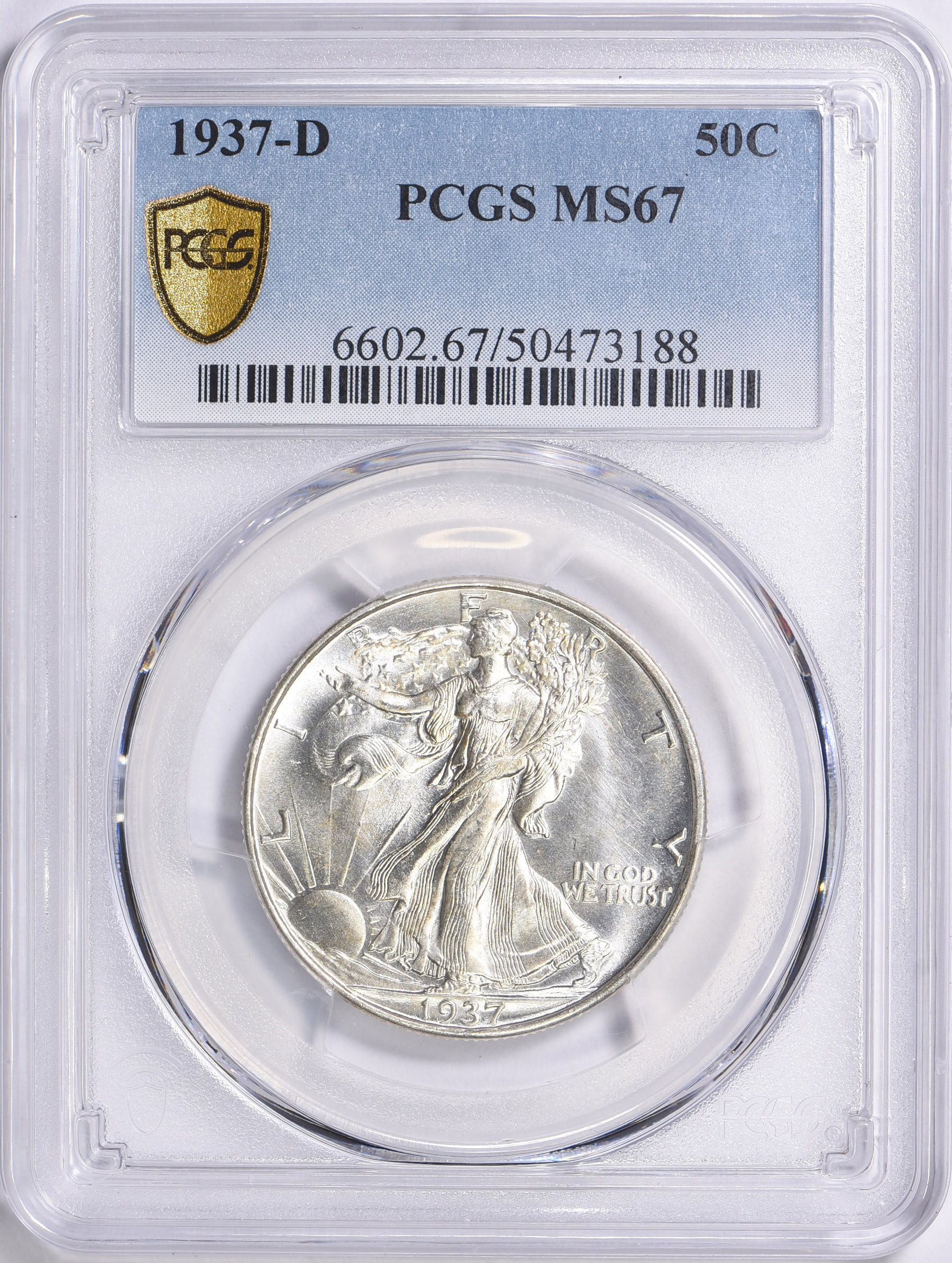 1937-D Walking Liberty Half Dollar PCGS MS-67 (Item 1658205 ...