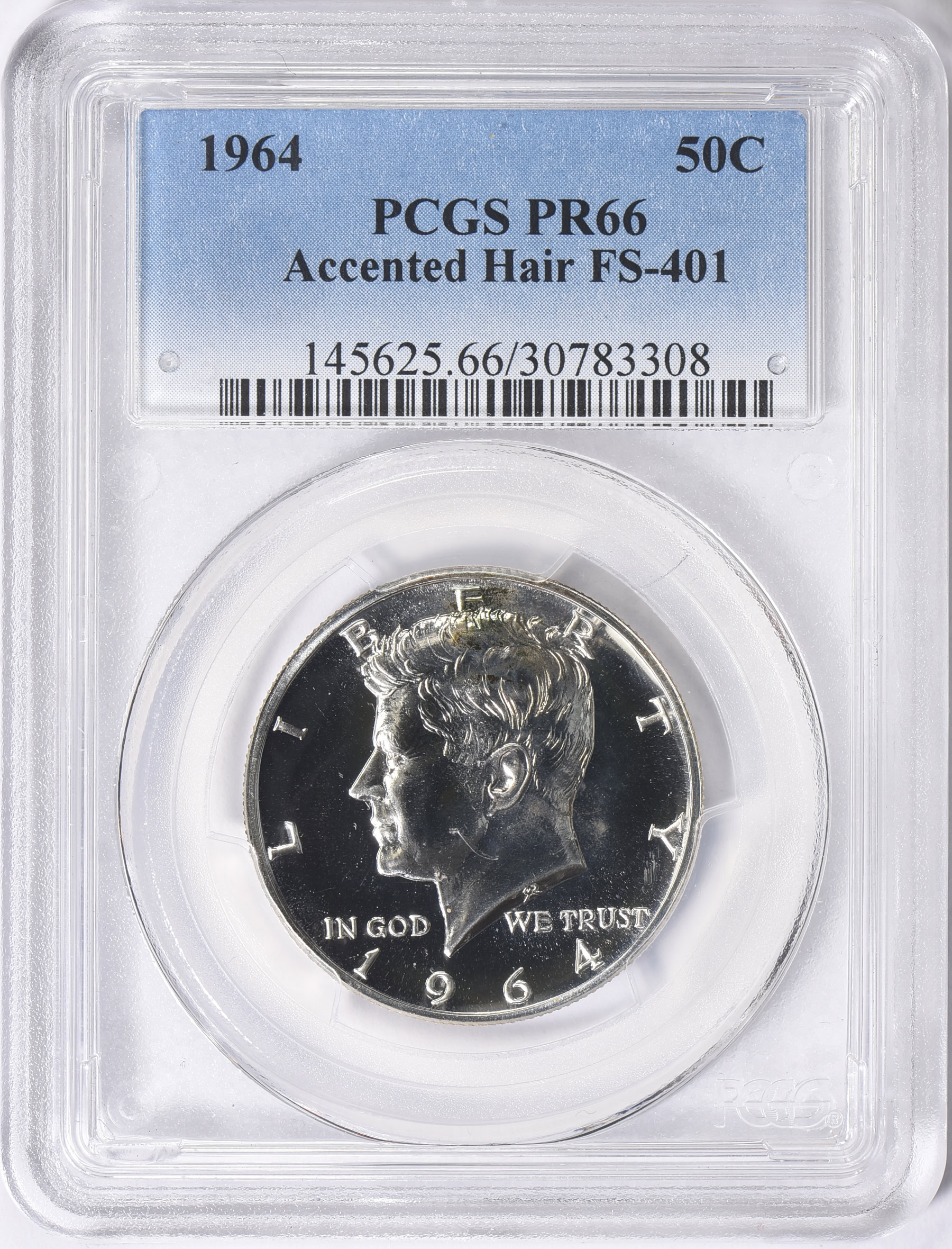 1964 Kennedy Half Dollar Accented Hair FS-401 PCGS Proof-66 (Item ...