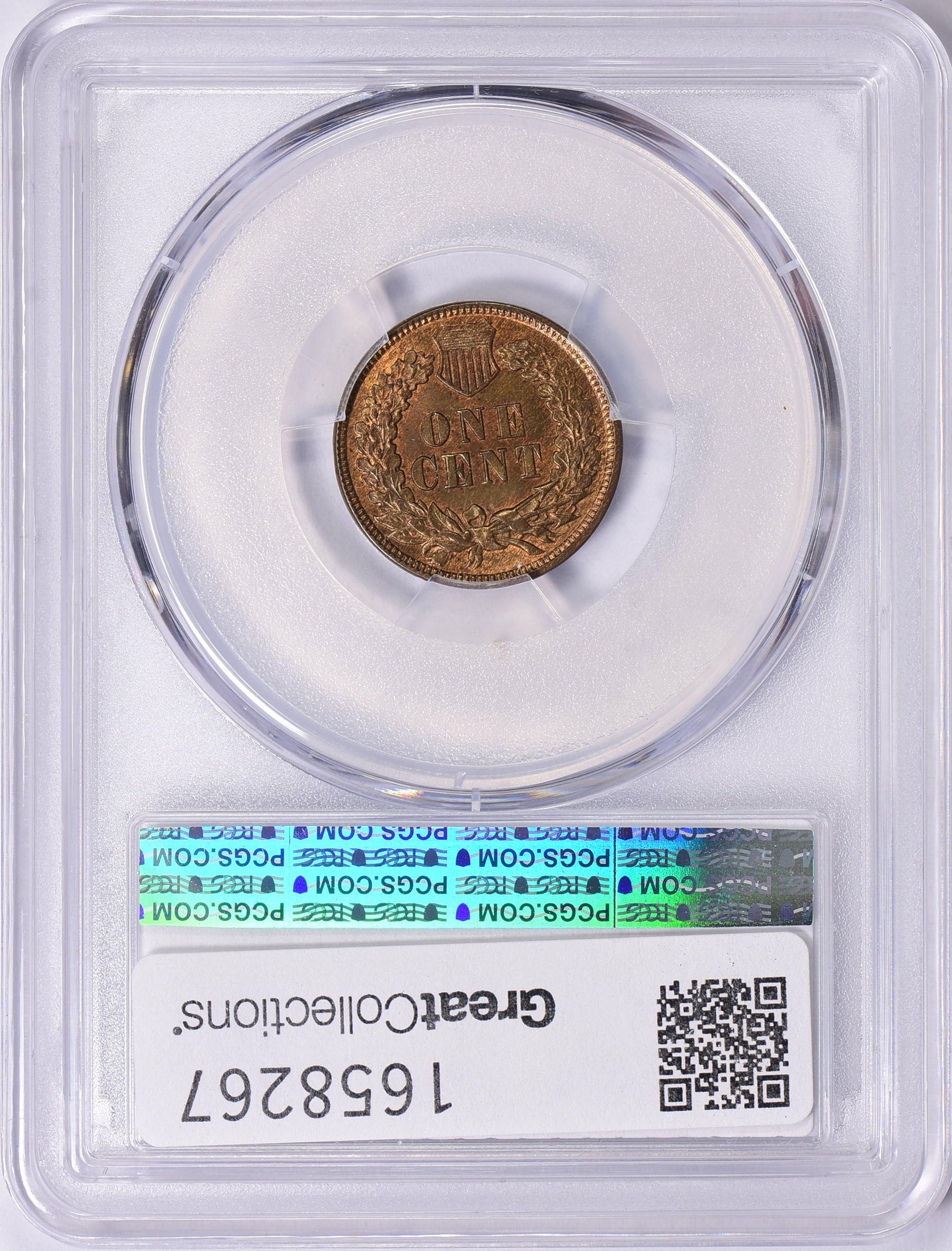 1873 Indian Cent Closed 3, DDO FS-102 S-2 (009.1) PCGS MS-64 RB (Item 1658267 ...