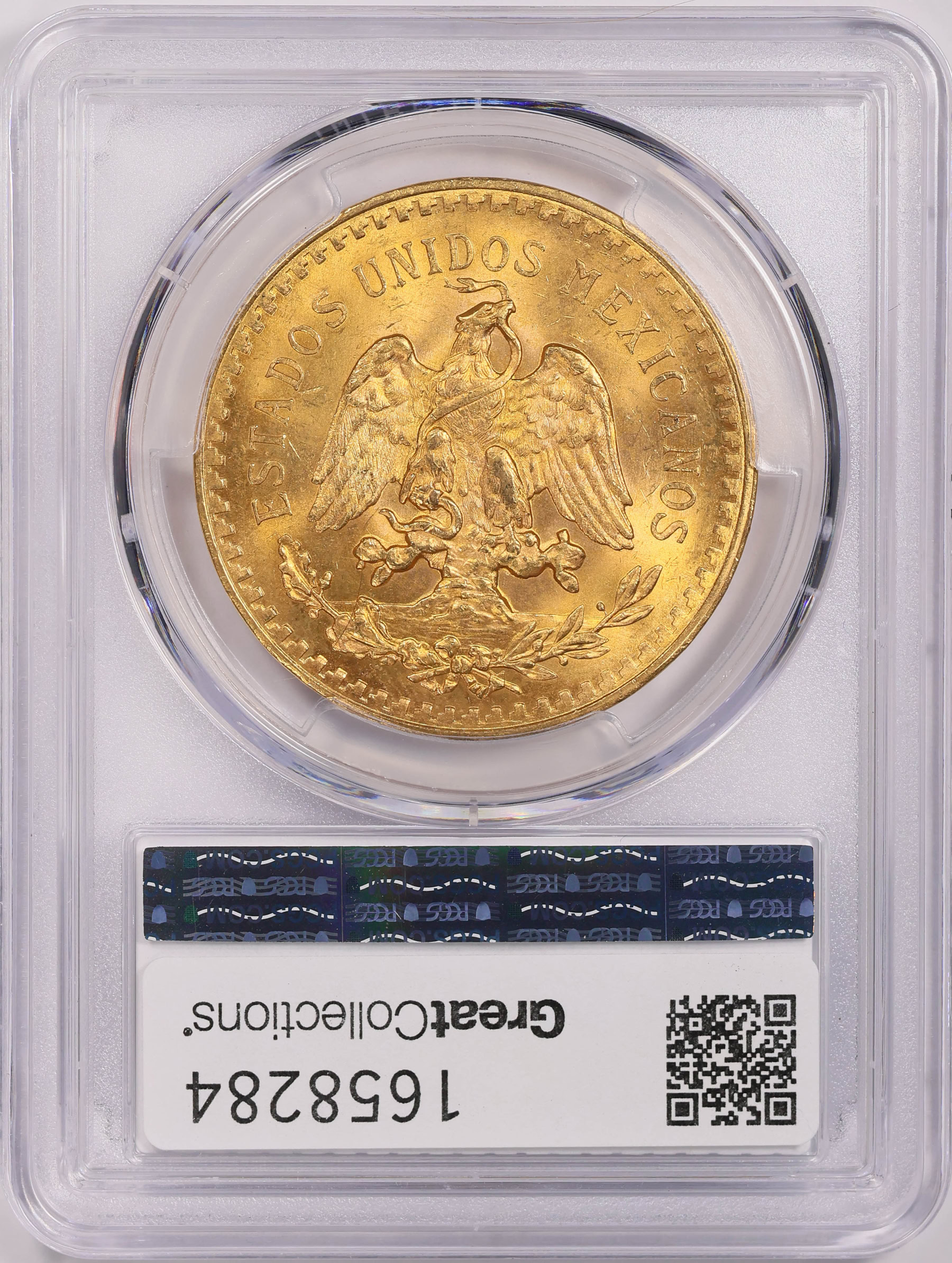 Mexico 1929 Gold 50 Pesos KM-481 PCGS MS-65 (AGW = 1.2057 Oz.) (Item 1658284) | GreatCollections ...