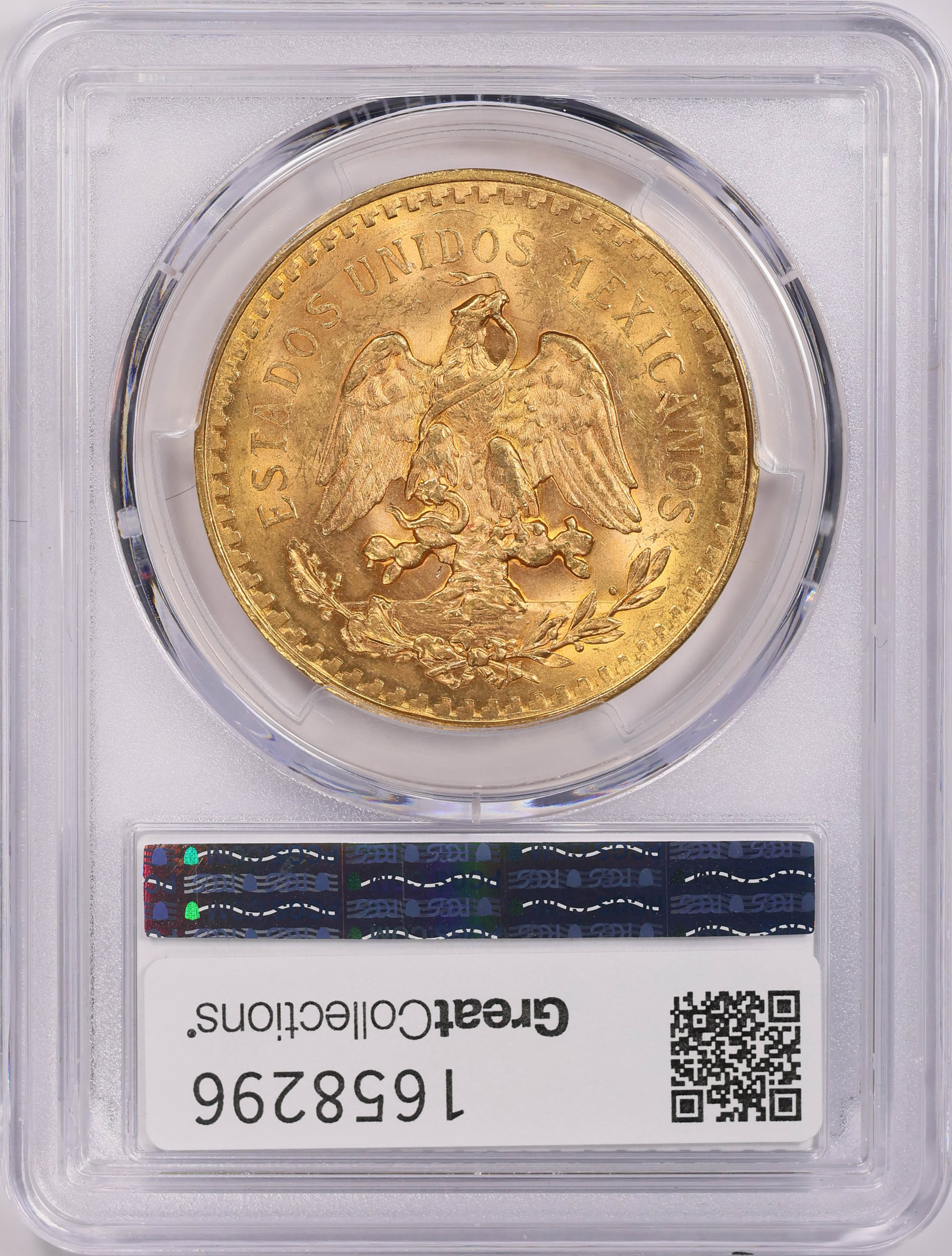 Mexico 1929 Gold 50 Pesos KM-481 PCGS MS-64 (AGW = 1.2057 Oz.) (Item ...