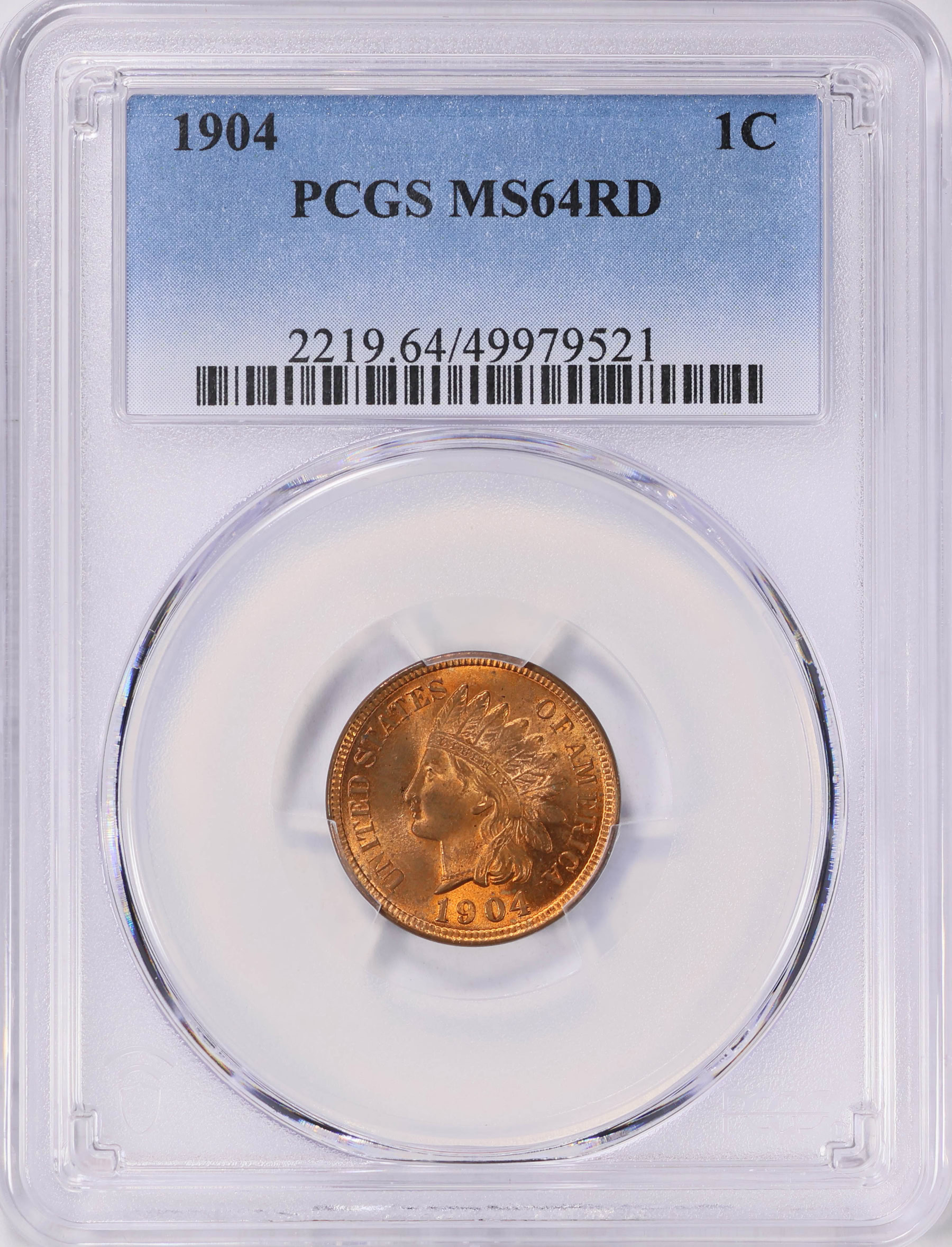 1904 Indian Cent PCGS MS-64 RD (Item 1658999) | GreatCollections Coin Auctions