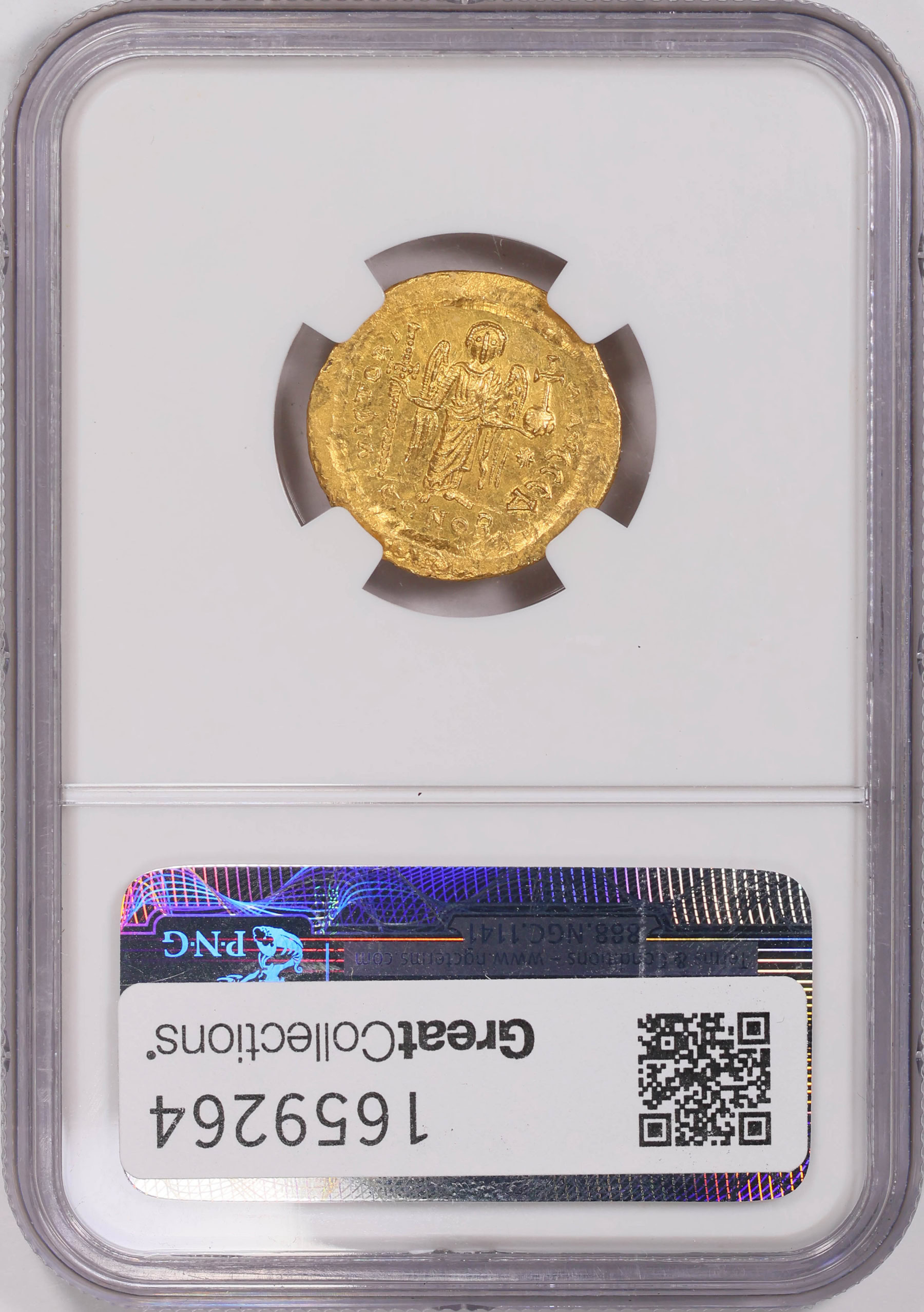 Ancient Byzantine Empire, Justin I (A.D. 518-527) c.A.D. 522-527 Gold ...