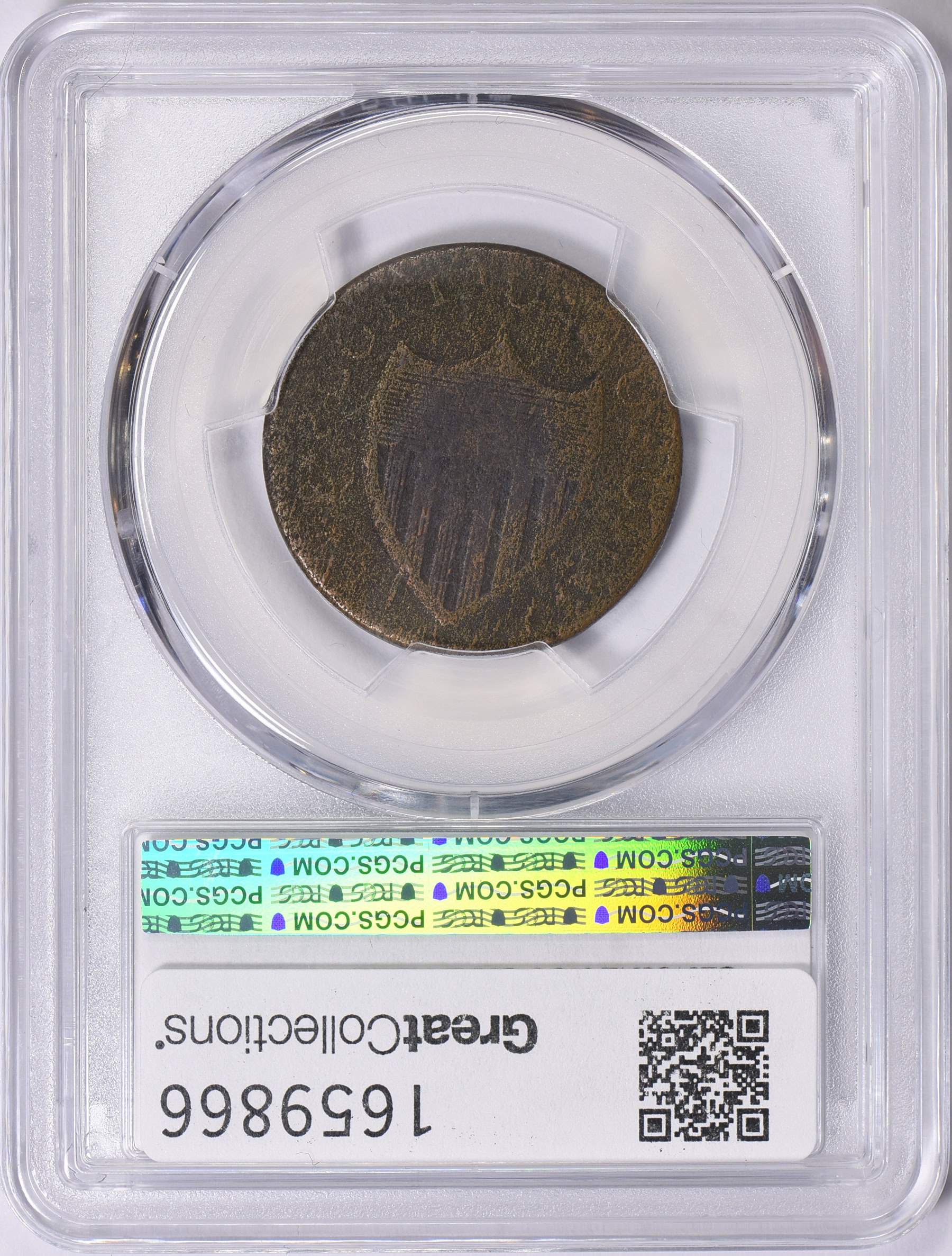 1787 New Jersey Copper Small Planchet, Plain Shield PCGS Genuine VG ...