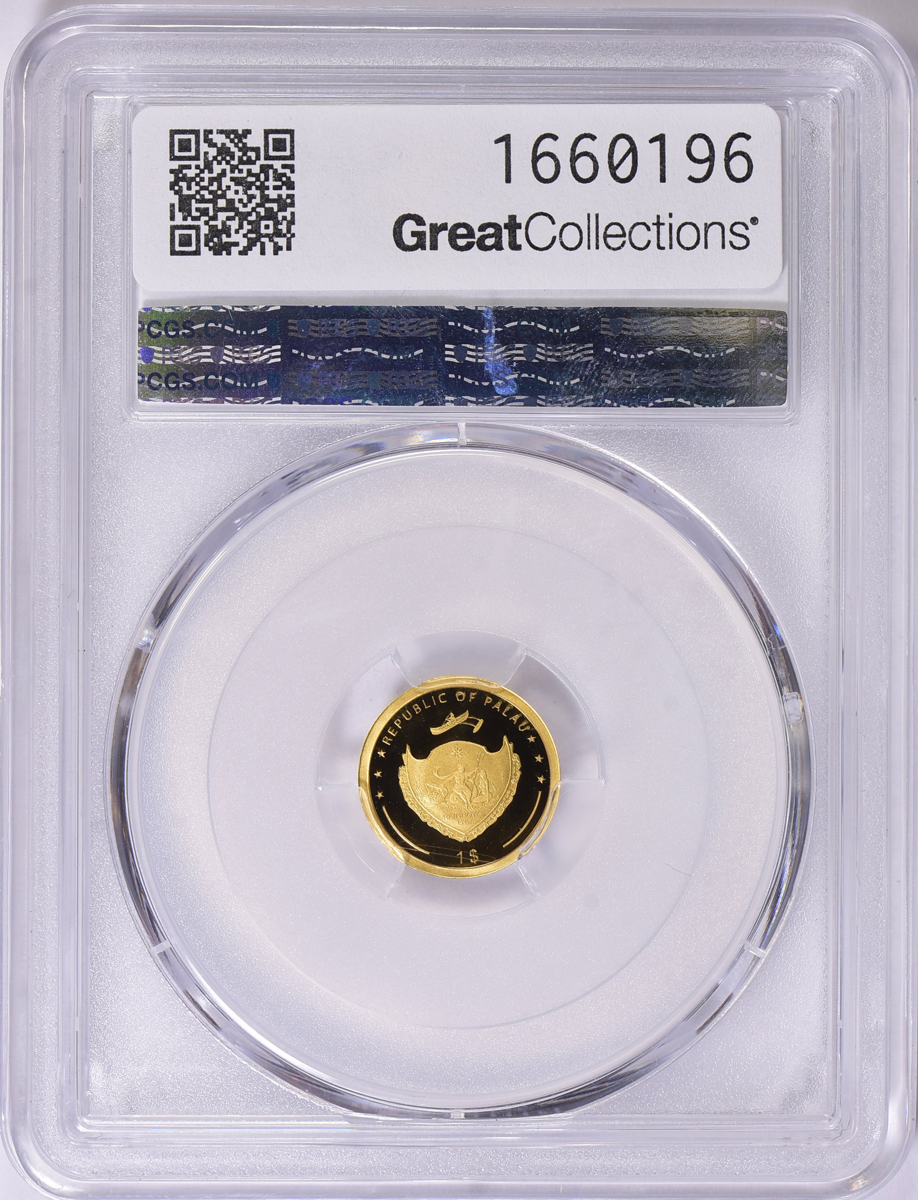 Palau 2023 Gold Dollar Gold Luck Four Leaf Clover First Day of Issue ...