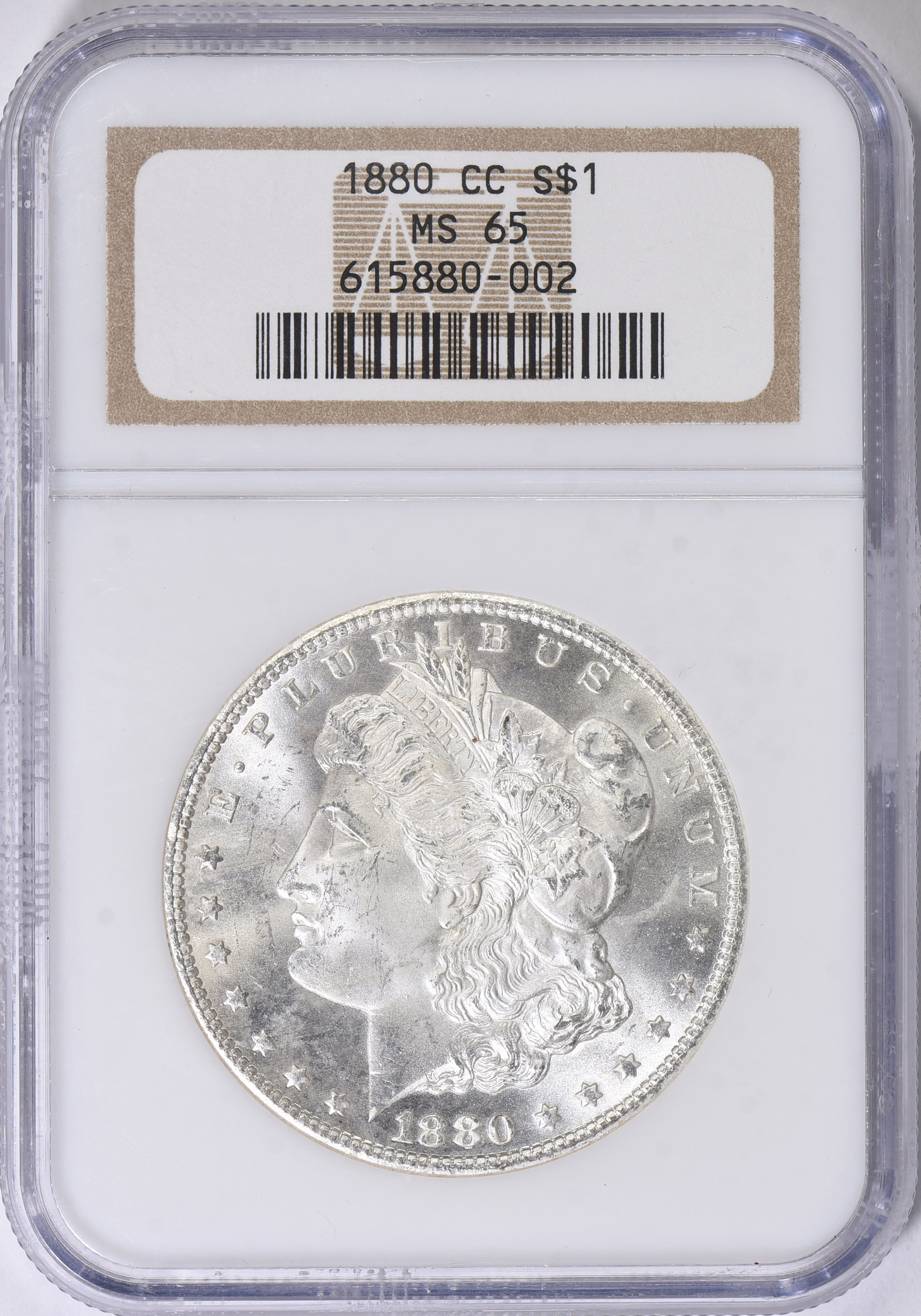 1880-CC Morgan Silver Dollar NGC MS-65 (Item 1660789) | GreatCollections Coin Auctions