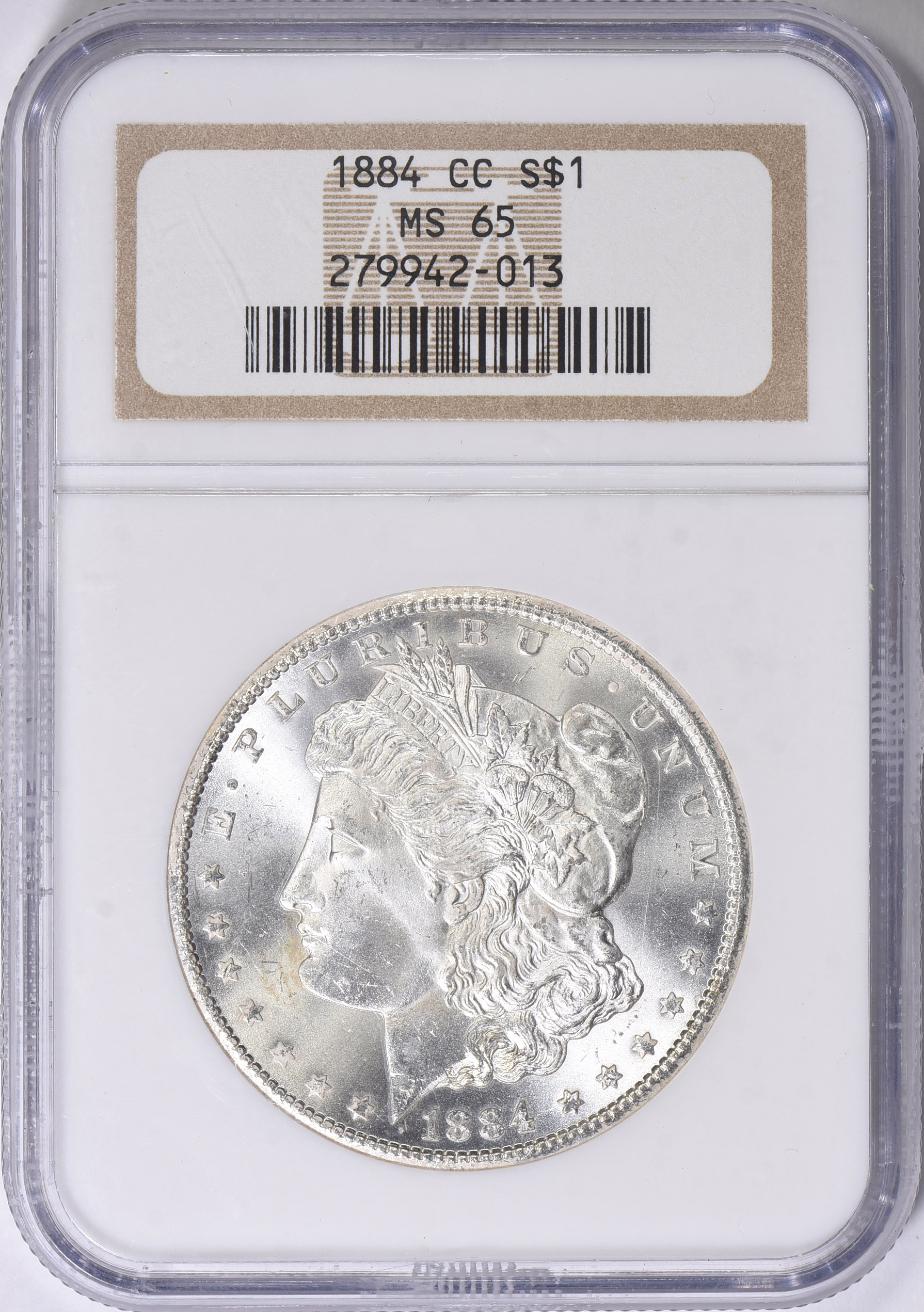 1884-CC Morgan Silver Dollar NGC MS-65 (Item 1660793) | GreatCollections Coin Auctions