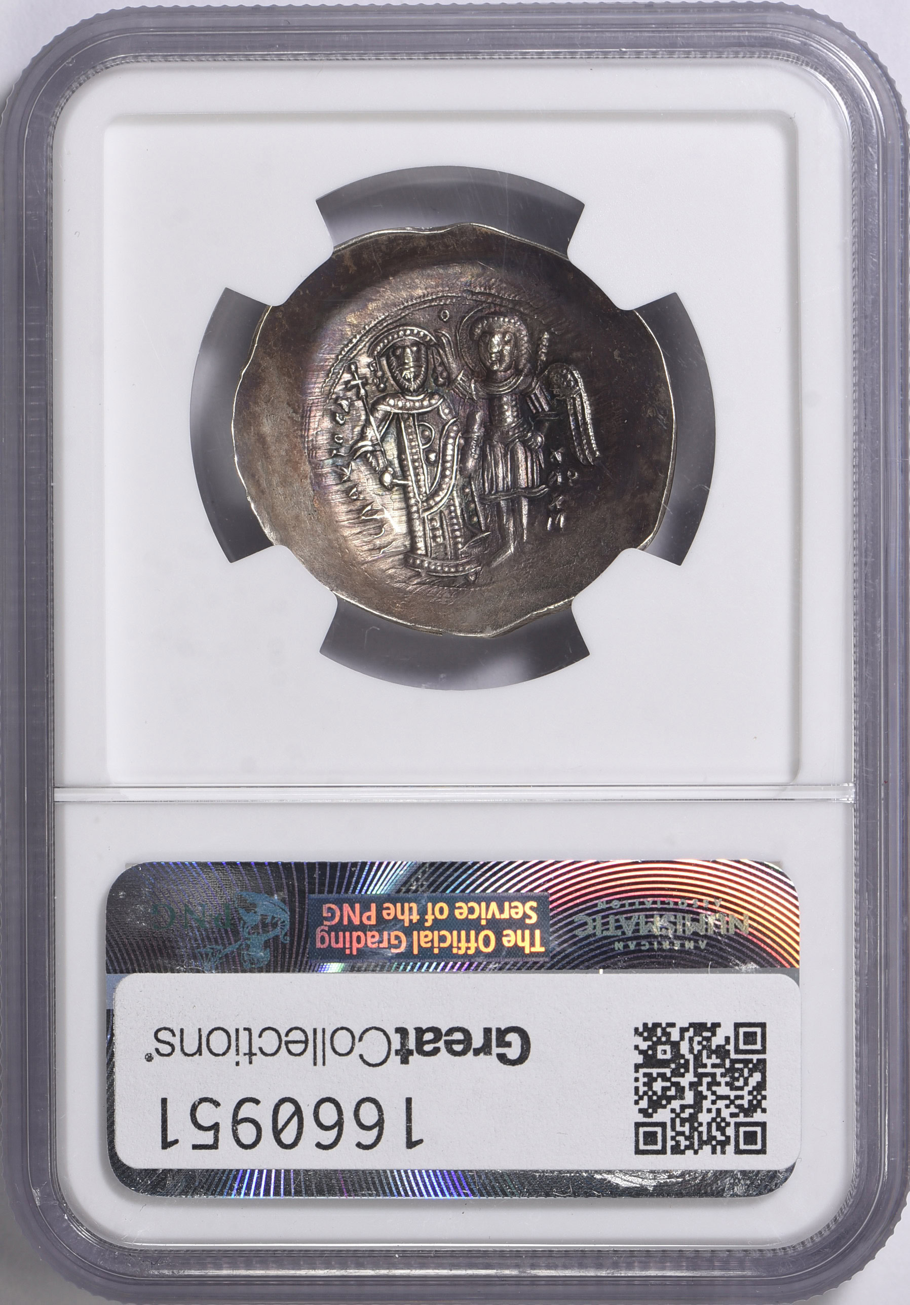 Ancient Byzantine Empire, Isaac II (A.D. 1185-1195) EL Aspron Trachy (3 ...