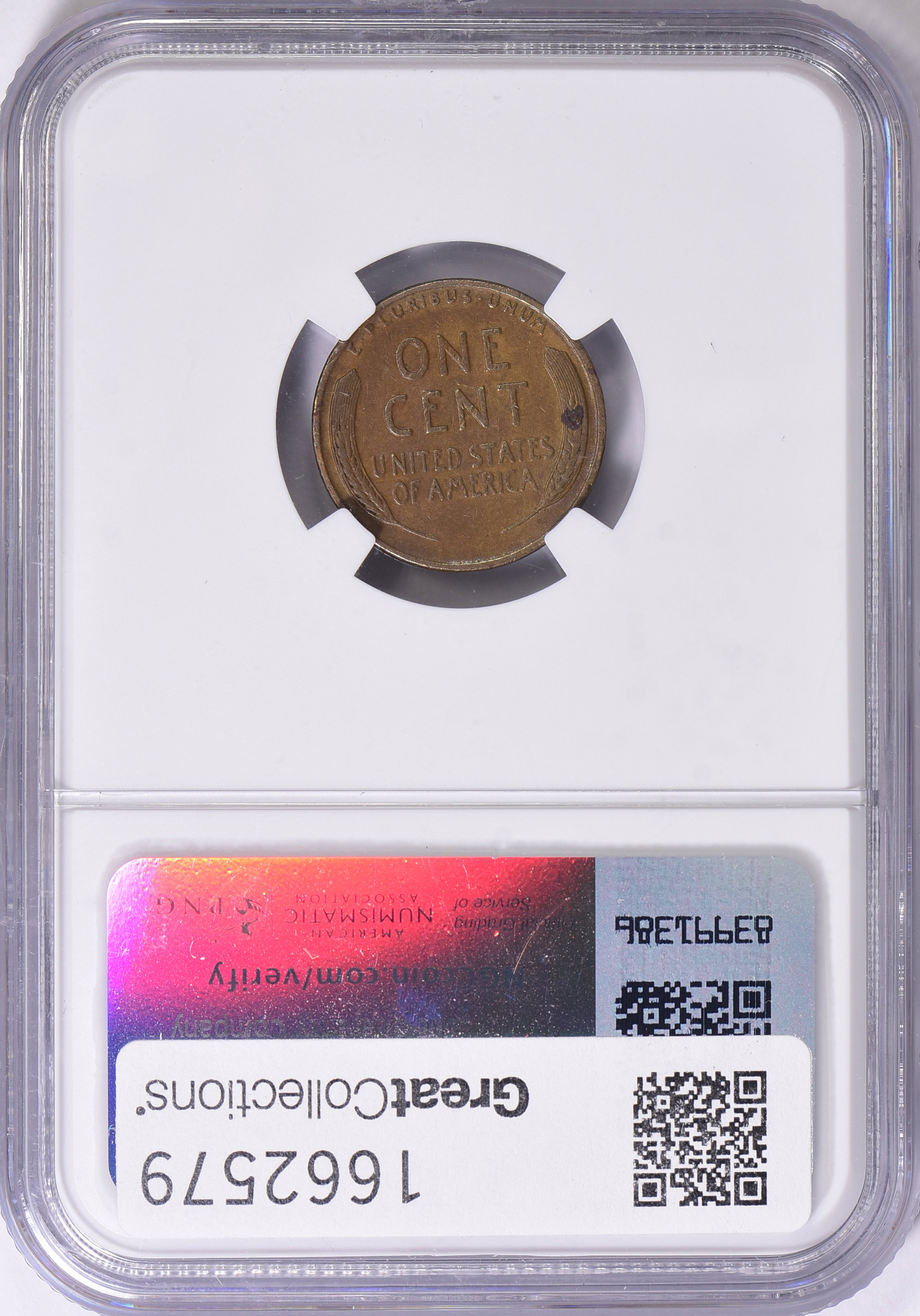 Mint Error 1944 Lincoln Cent Obverse Lamination NGC XF-45 BN | NGC Cert ...