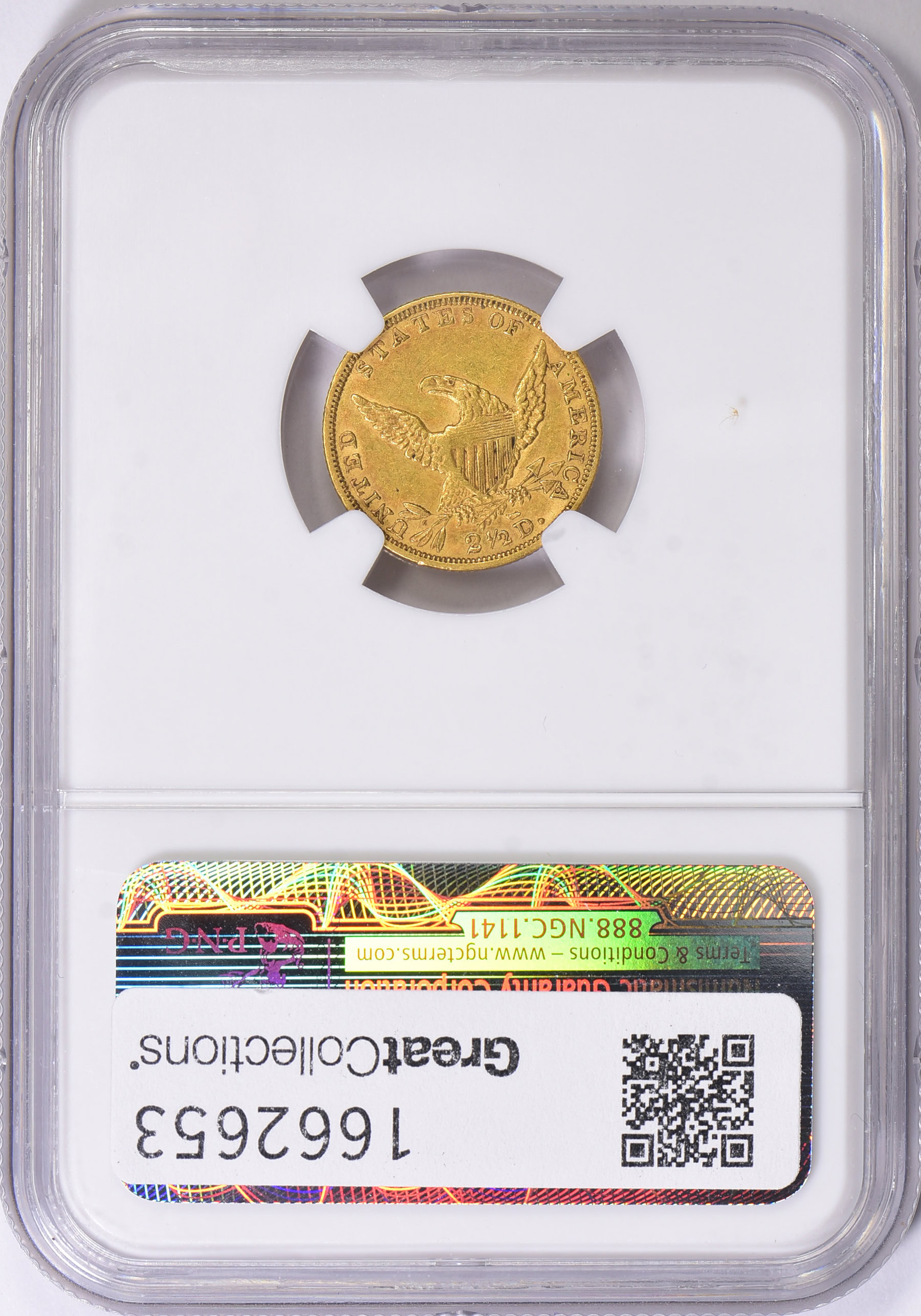 1836 Classic Gold Quarter Eagle Script 8 NGC AU-55 (CAC Green) (Item ...