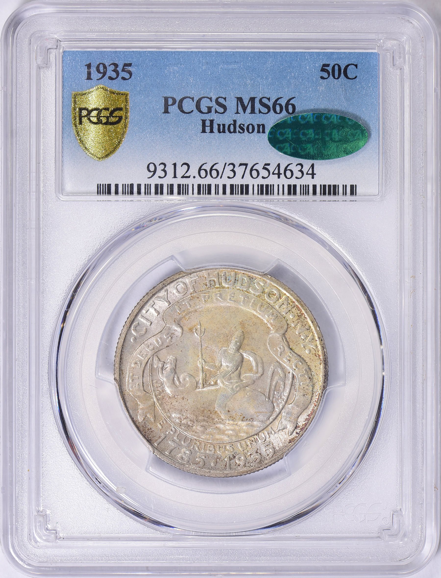 1935 Hudson, New York, Sesquicentennial Half Dollar PCGS MS-66 (CAC ...