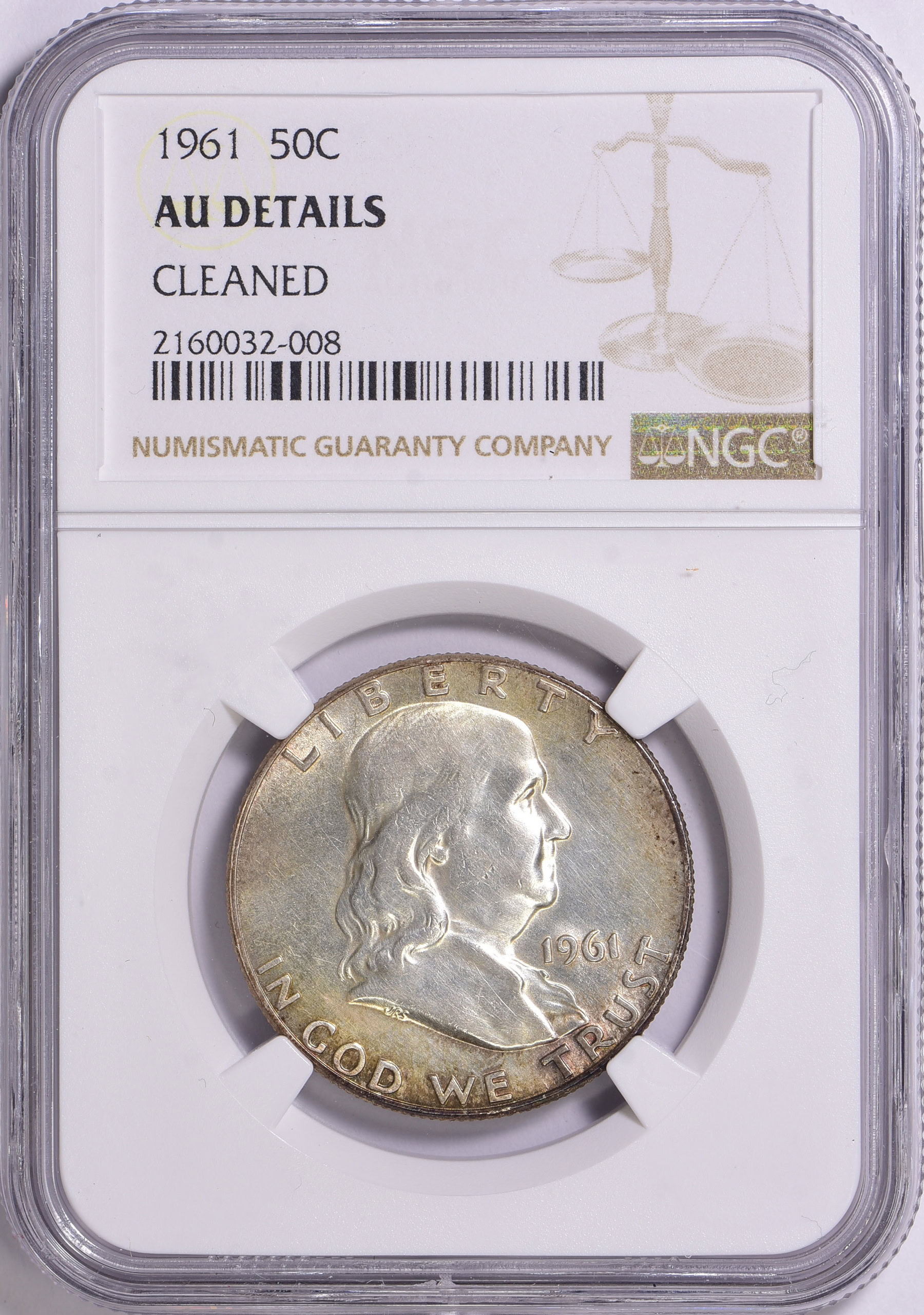 1961 Franklin Half Dollar NGC AU Details (Item 1663553 ...