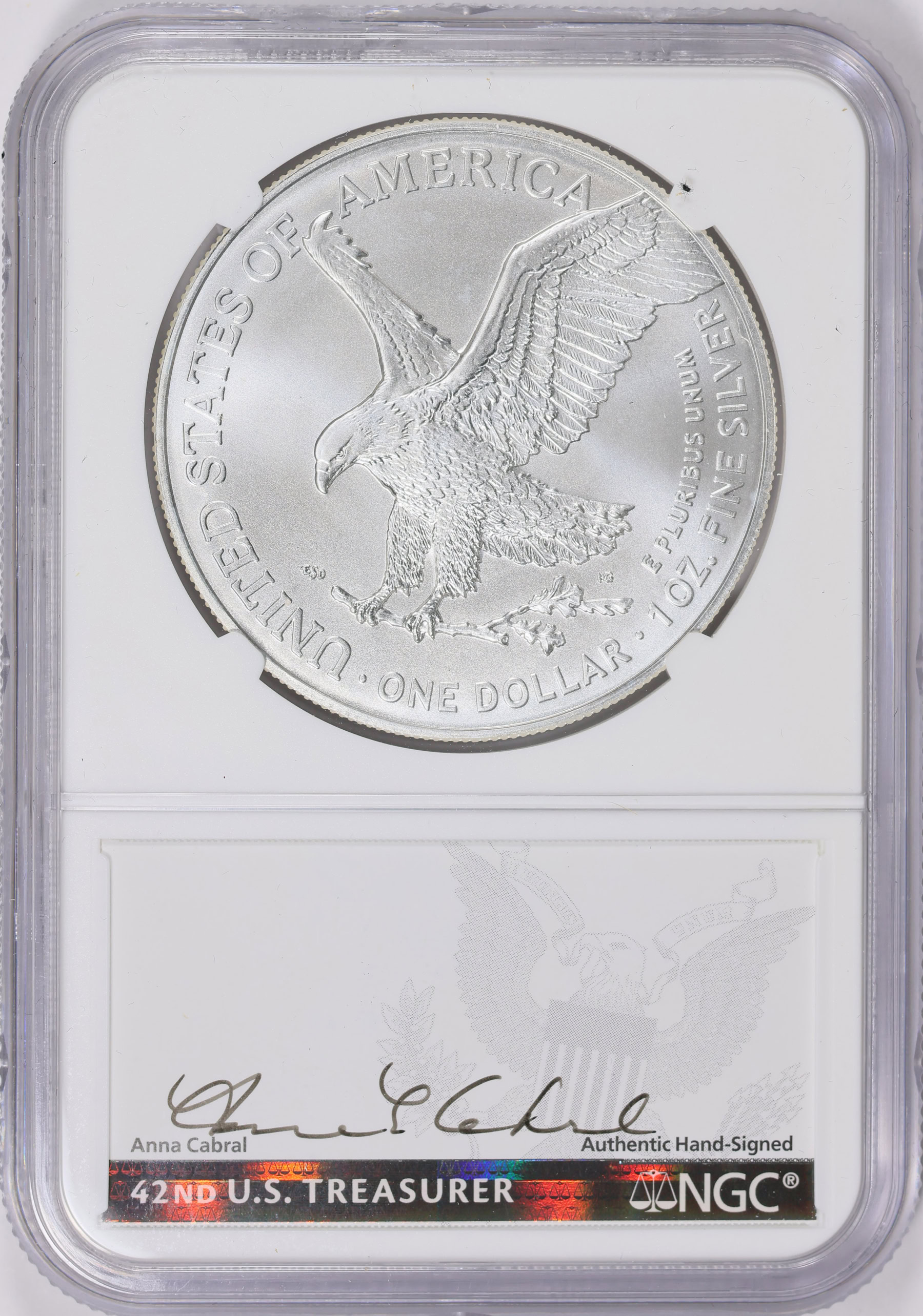 2024 $1 Silver Eagle First Day of Issue NGC MS-70 (Ronald Reagan ...