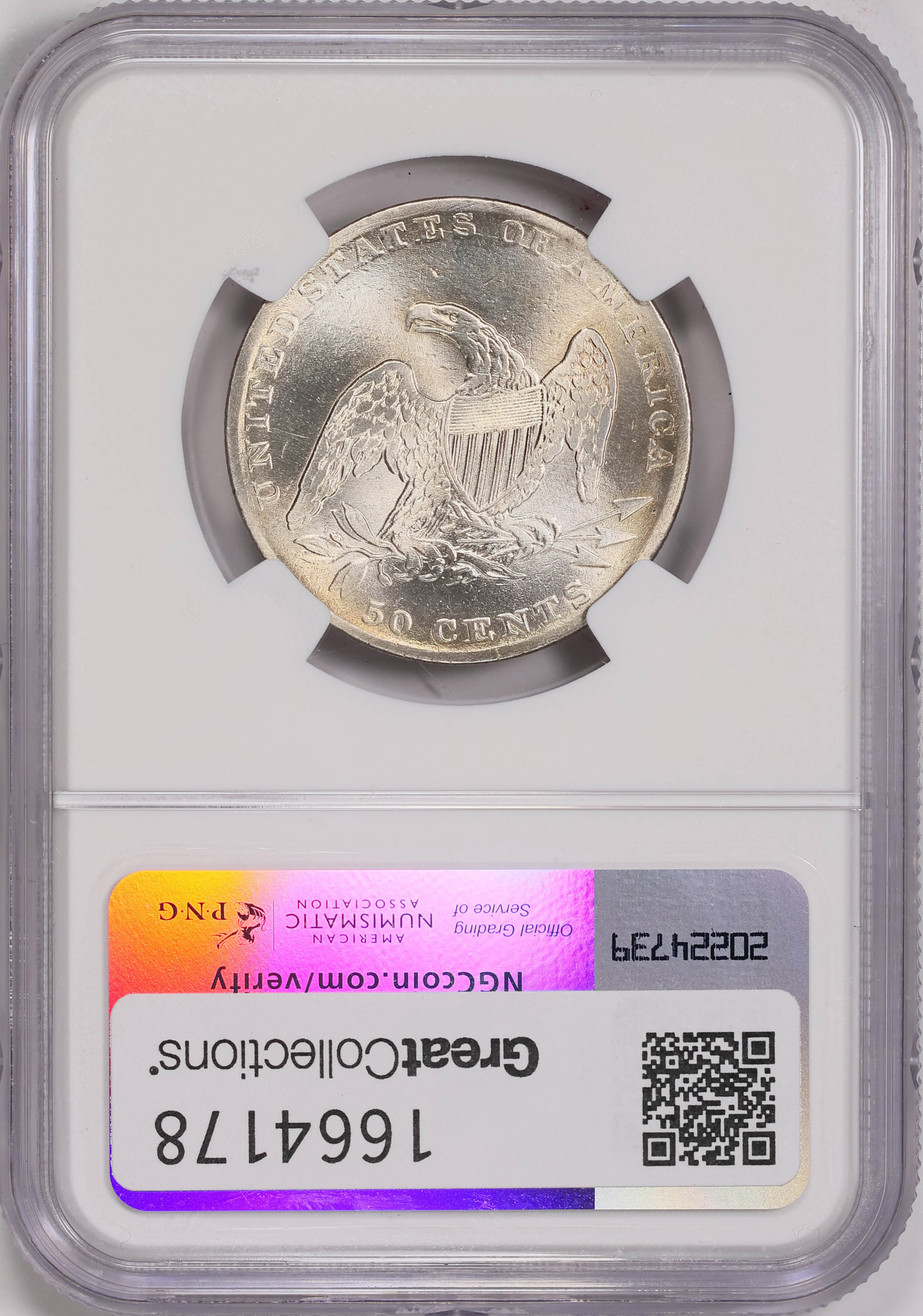 1837 Capped Bust Half Dollar Reeded Edge NGC XF Details (Item 1664178) | GreatCollections Coin ...