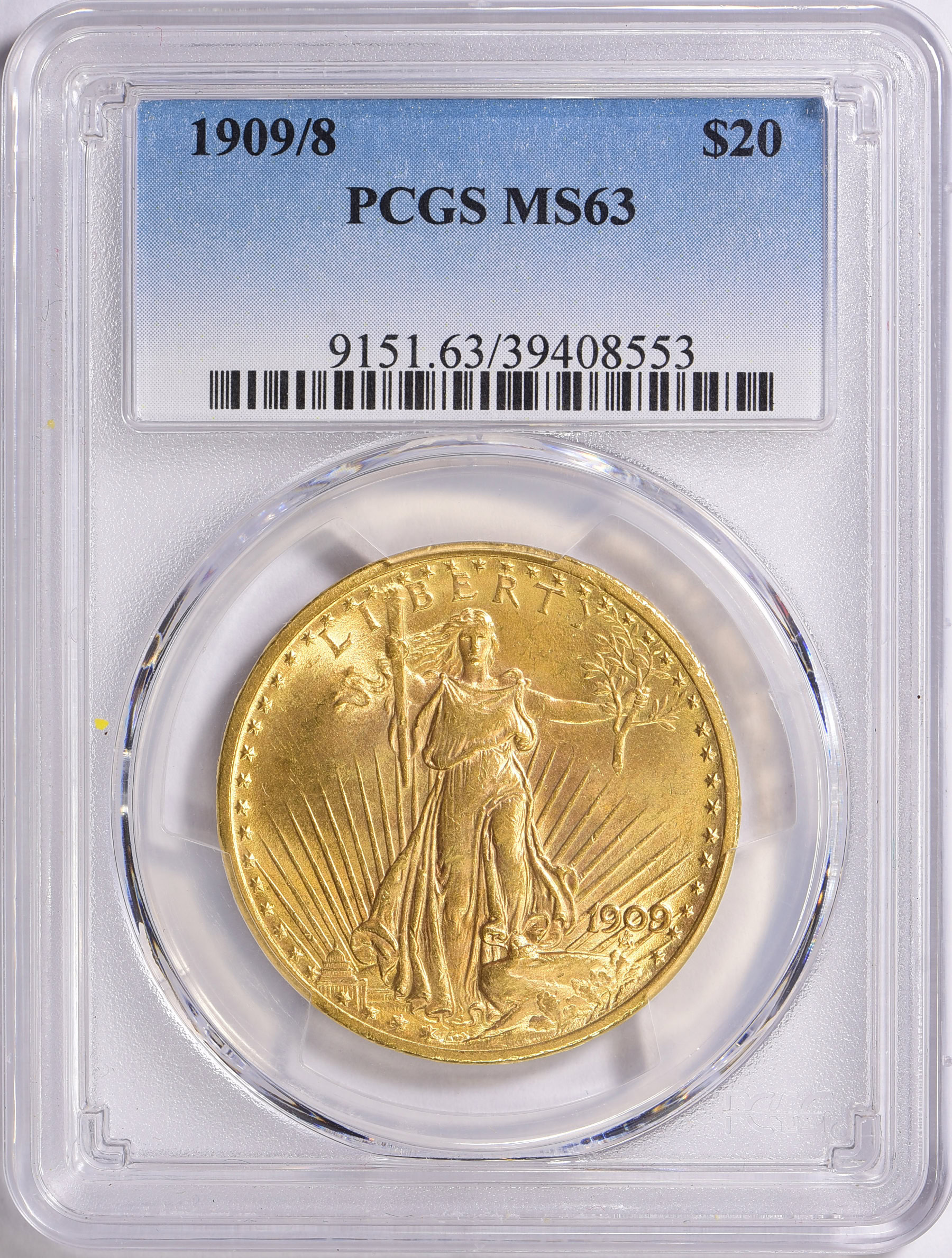 1909/8 Saint-Gaudens Gold Double Eagle PCGS MS-63 (Item 1664285 ...
