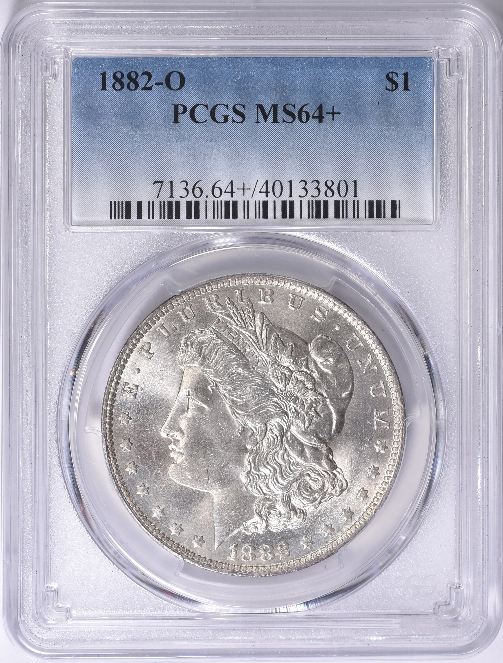 1882-O Morgan Silver Dollar PCGS MS-64+ (Item 1664945) | GreatCollections Coin Auctions