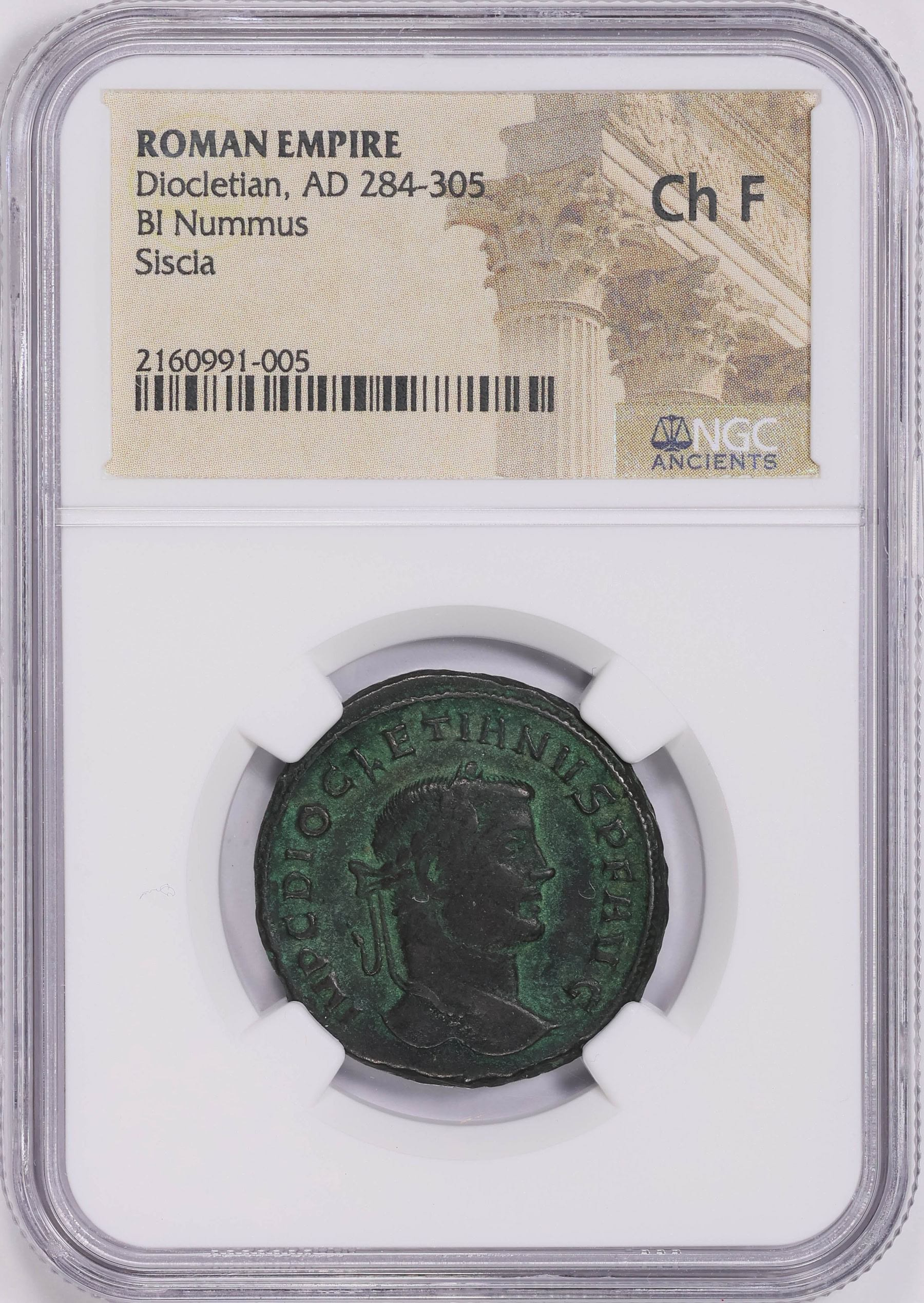 Ancient Roman Empire, Diocletian (A.D. 284-305) c.A.D. 294 BI Nummus ...