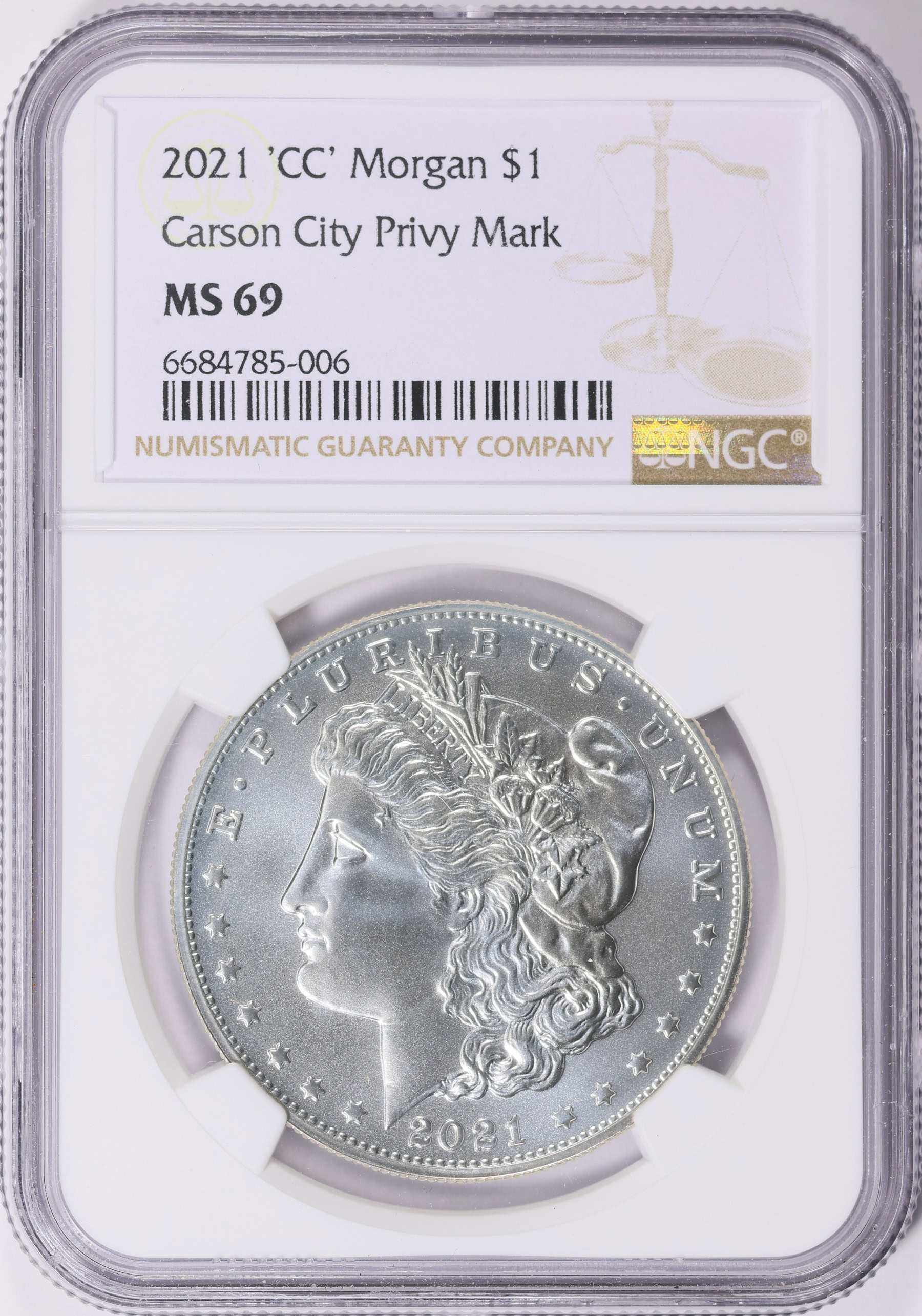 2021-CC Morgan Silver Dollar CC Privy 100th Anniversary NGC MS-69 (Item ...