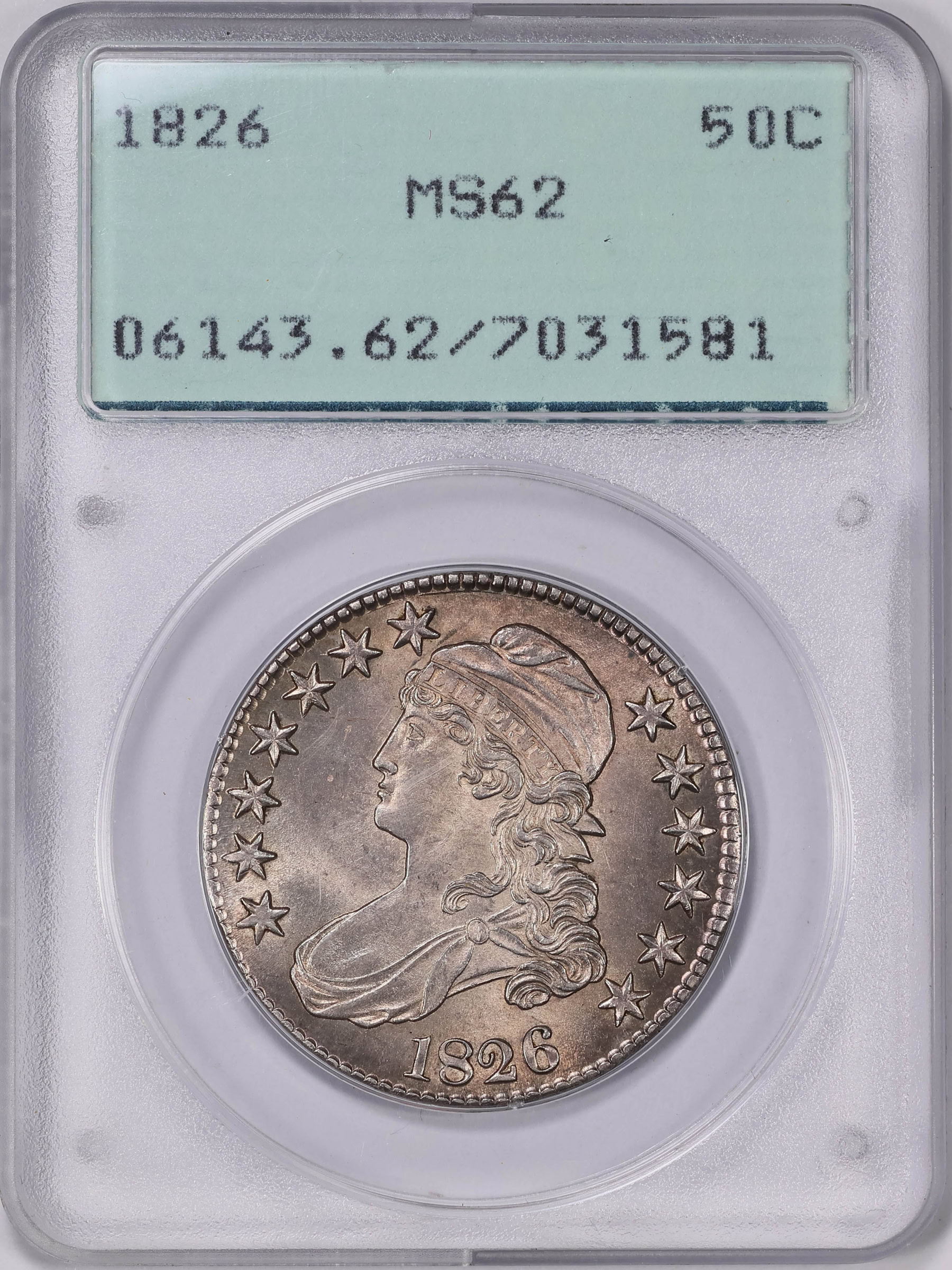 1826 Capped Bust Half Dollar PCGS MS-62 OGH (1st Gen) (Item 1665954) | GreatCollections Coin ...