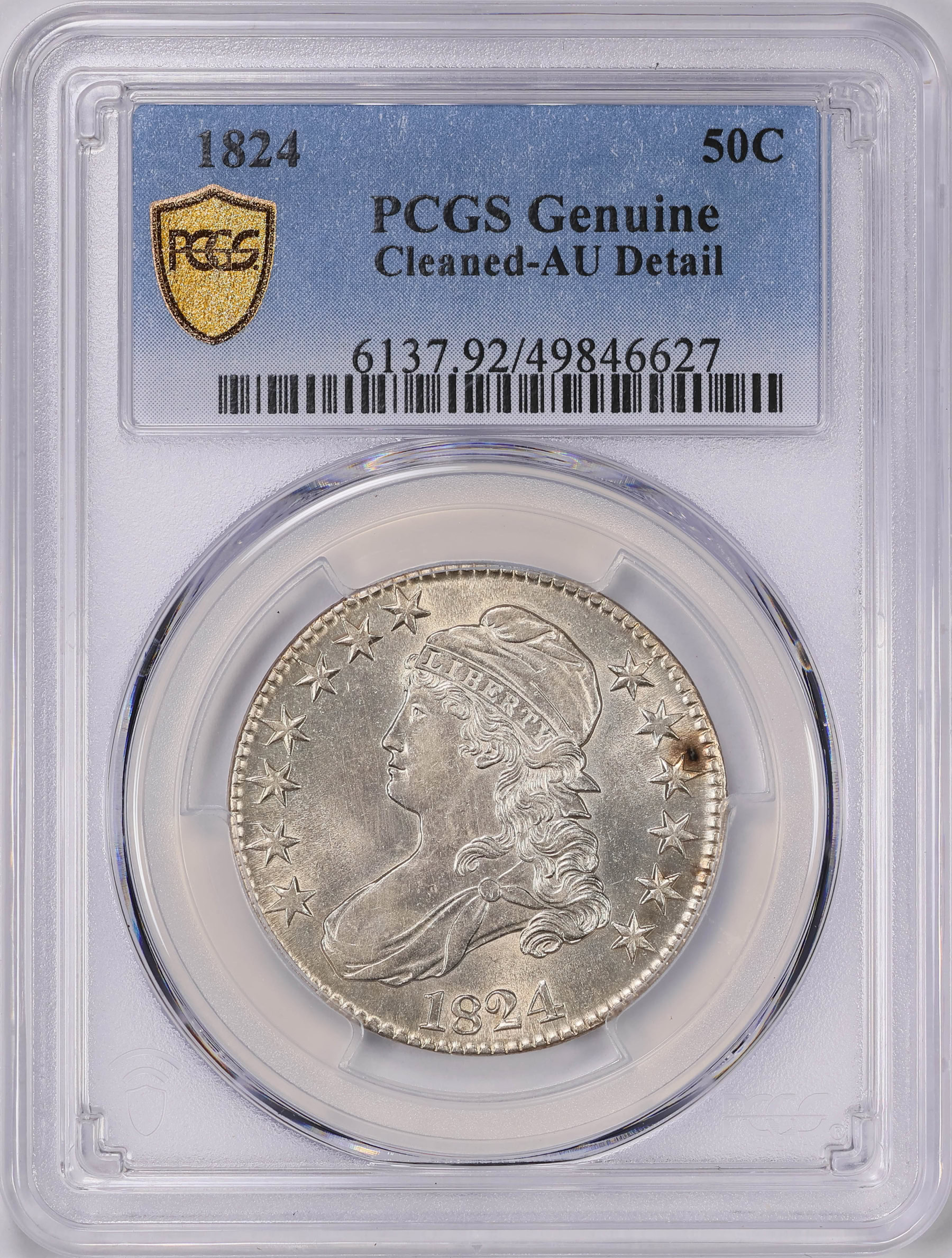 1824 Capped Bust Half Dollar PCGS Genuine AU Details (Item 1665957 ...