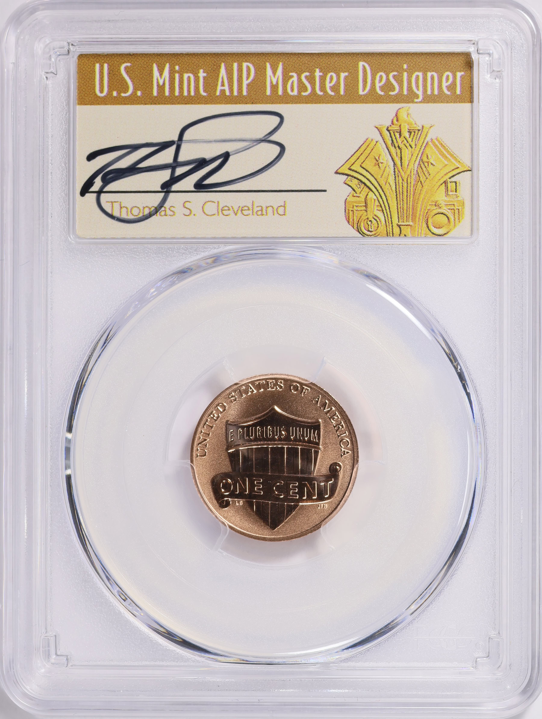 2018-S Lincoln Cent Shield Reverse Proof (From the Reverse Proof 50th ...