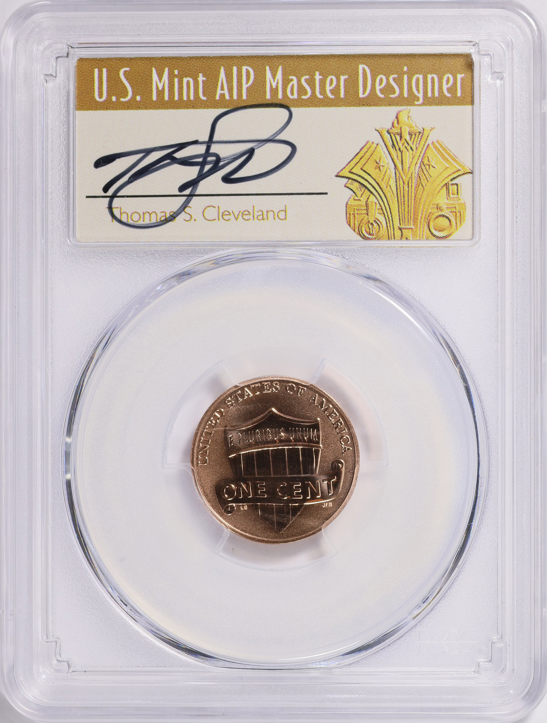 2018-S Lincoln Cent Shield Reverse Proof (From the Reverse Proof 50th ...