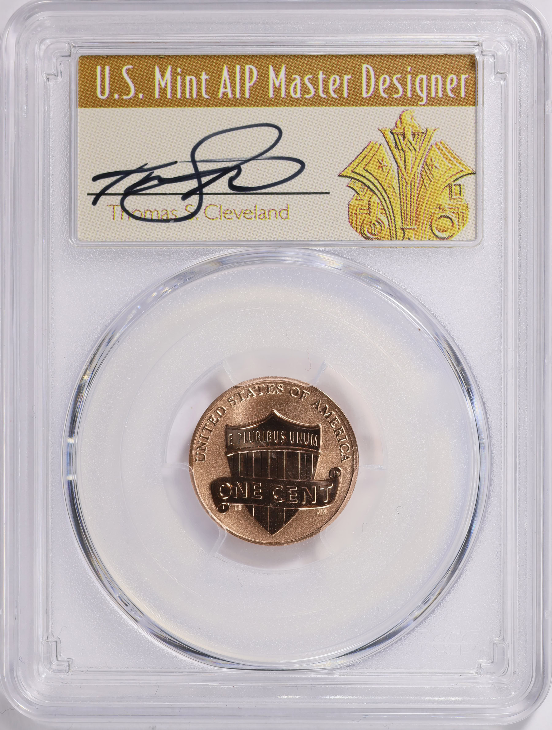 2018-S Lincoln Cent Shield Reverse Proof (From the Reverse Proof 50th ...
