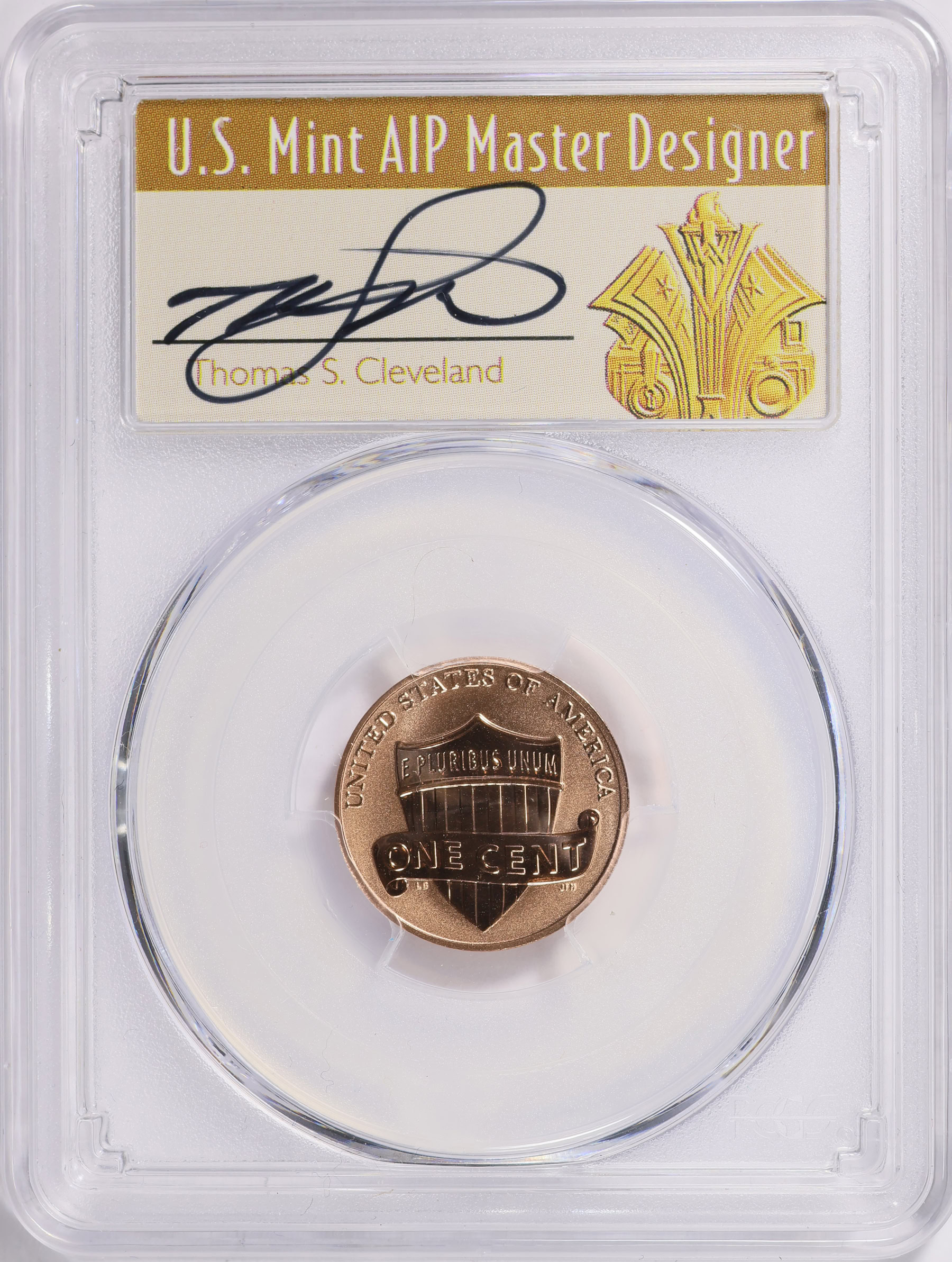 2018-S Lincoln Cent Shield Reverse Proof (From the Reverse Proof 50th ...
