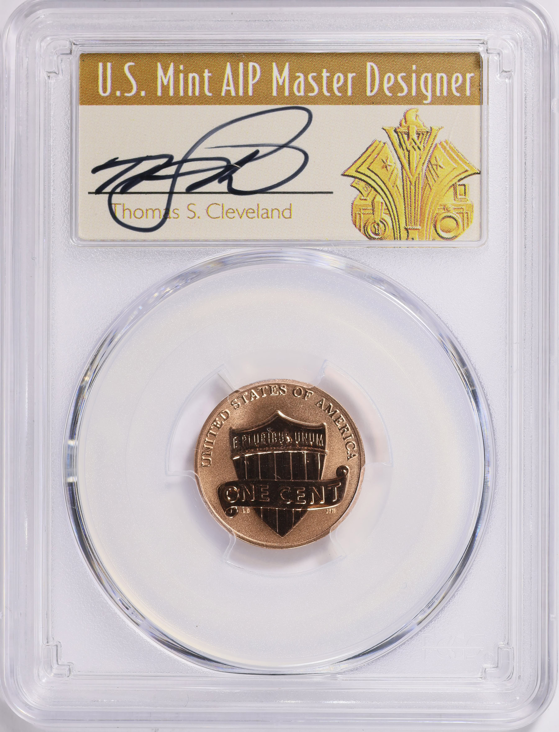 2018-S Lincoln Cent Shield Reverse Proof (From the Reverse Proof 50th ...