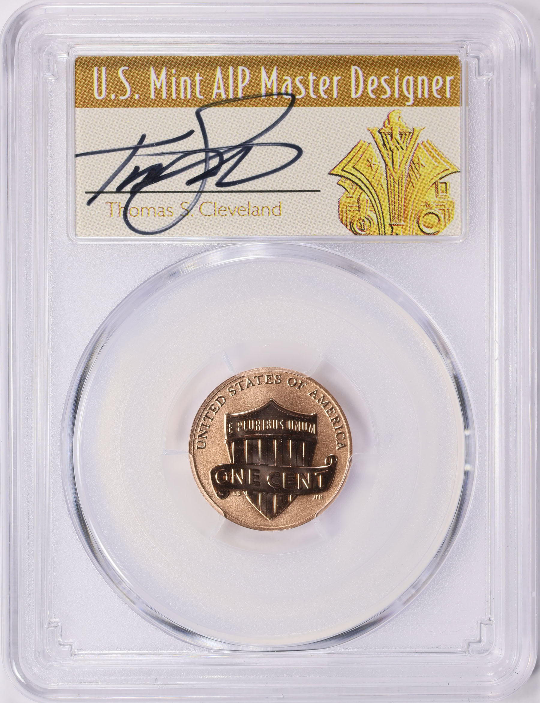 2018-S Lincoln Cent Shield Reverse Proof (From the Reverse Proof 50th ...