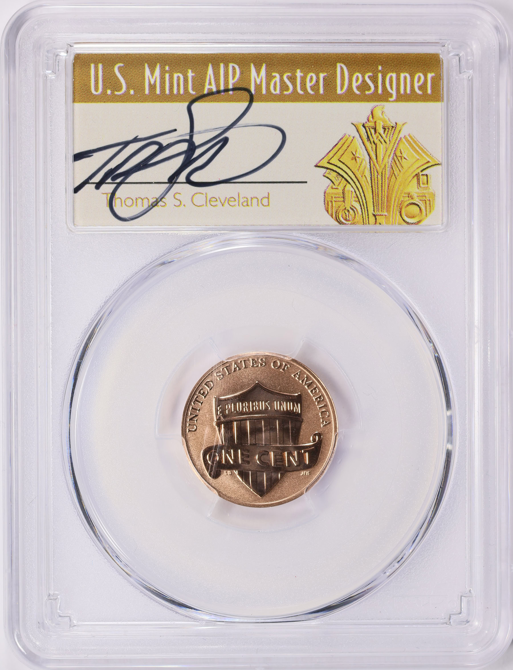 2018-S Lincoln Cent Shield Reverse Proof (From the Reverse Proof 50th ...