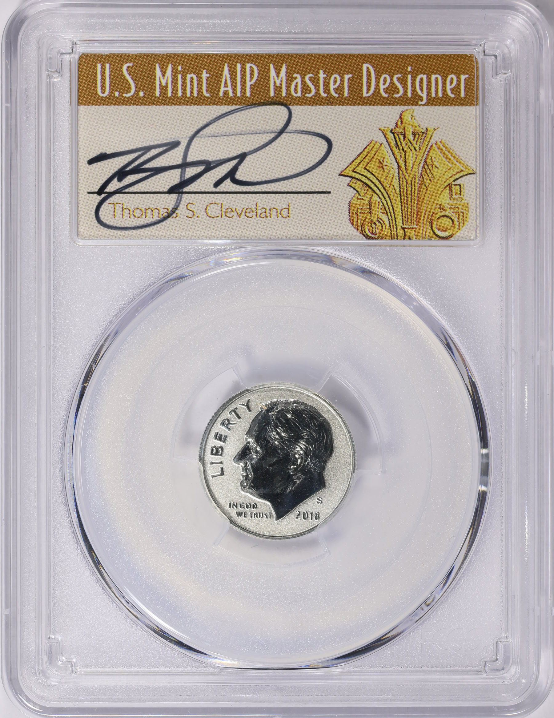 2018-S Roosevelt Dime Silver Reverse Proof (From the 50th Anniversary ...