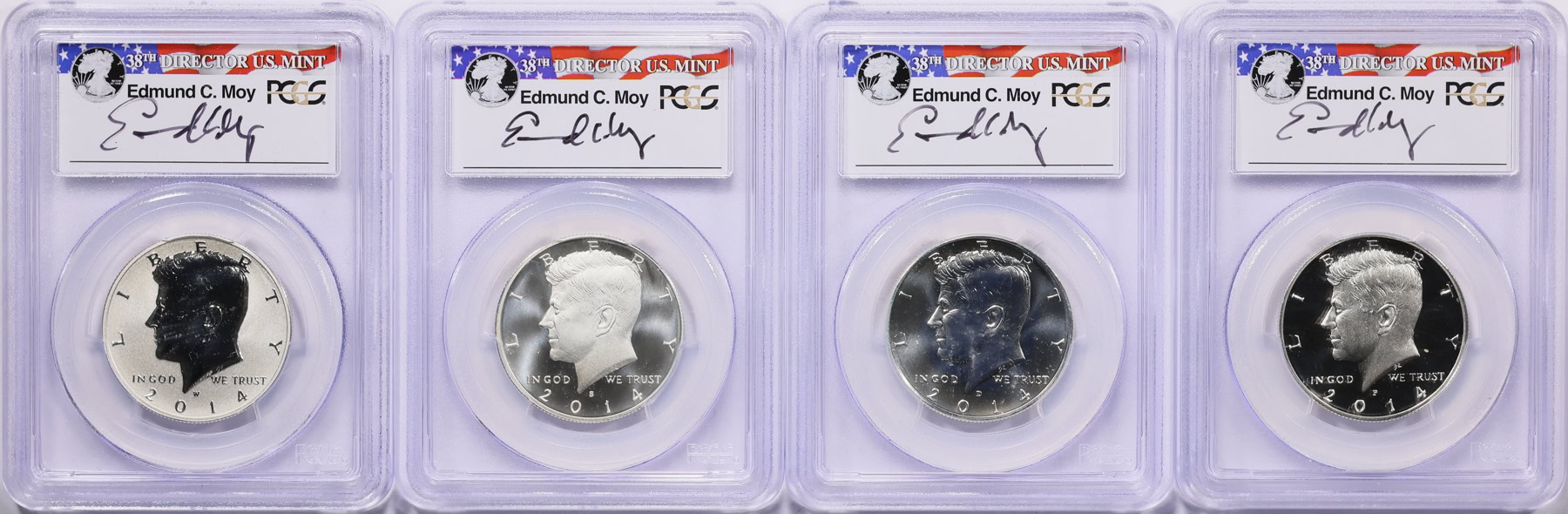 2014 Kennedy Half Dollar Silver. First Strike 50th Anniversary Set PCGS ...