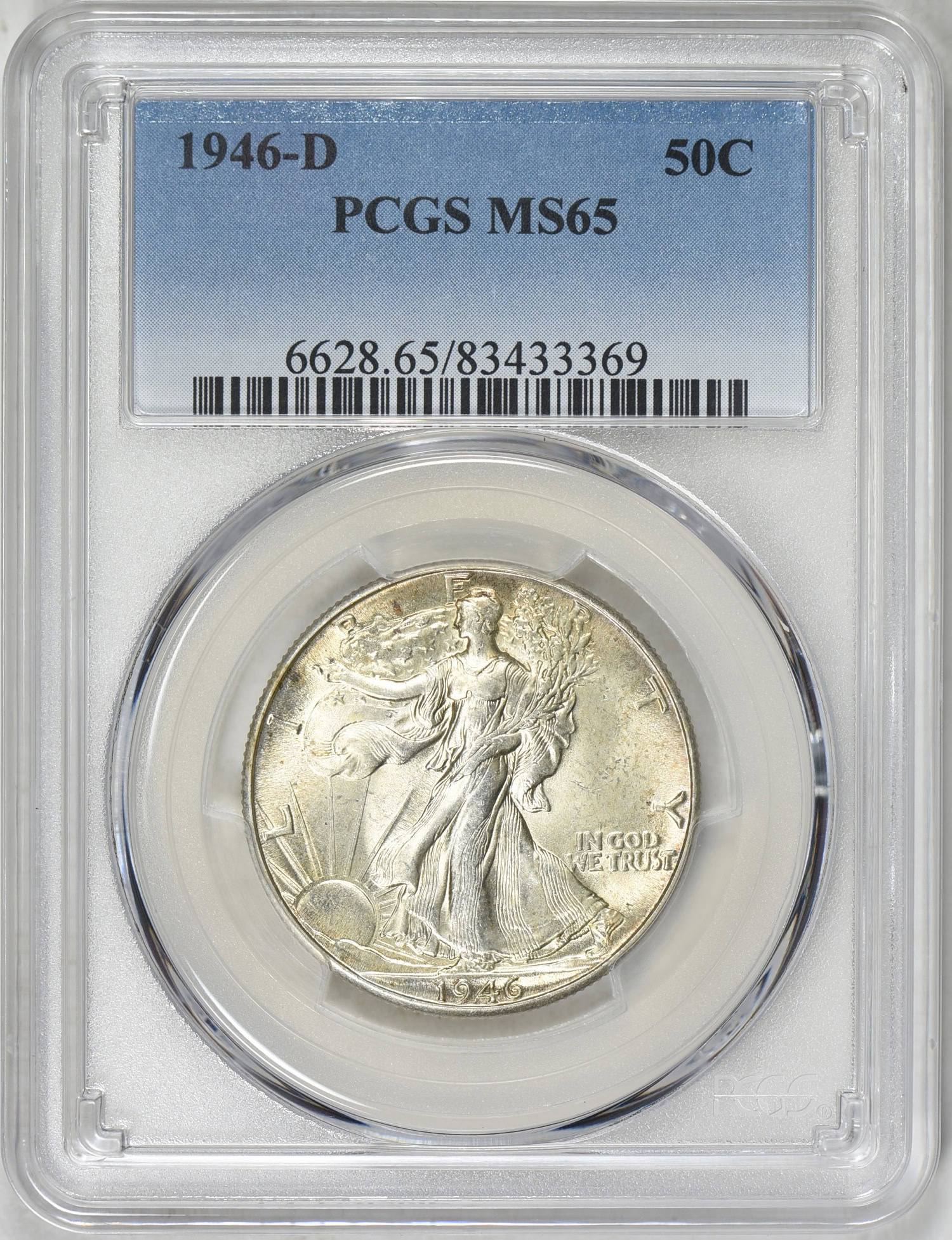 1946-D Walking Liberty Half Dollar PCGS MS-65 (Item 1666808) | GreatCollections Coin Auctions