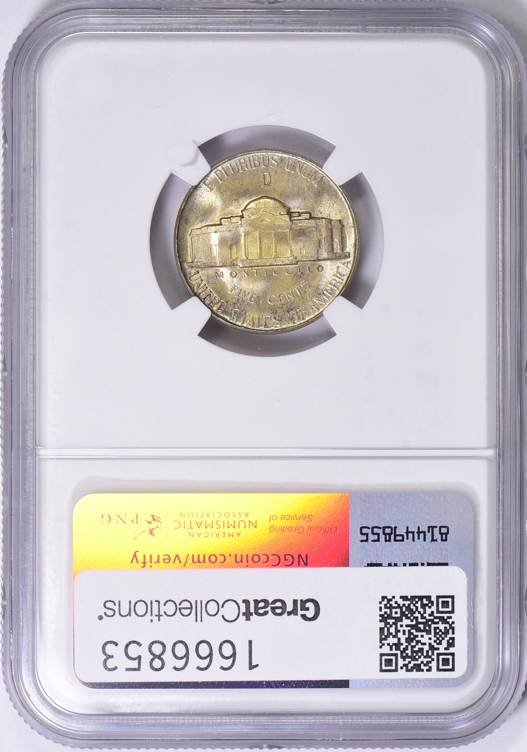 1945-D/D Jefferson Nickel VP-002 NGC MS-67 (Item 1666853 ...